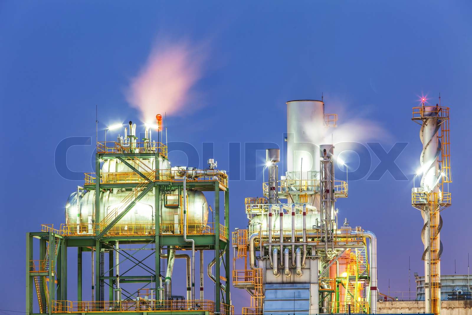 Oil refinery | Stock image | Colourbox