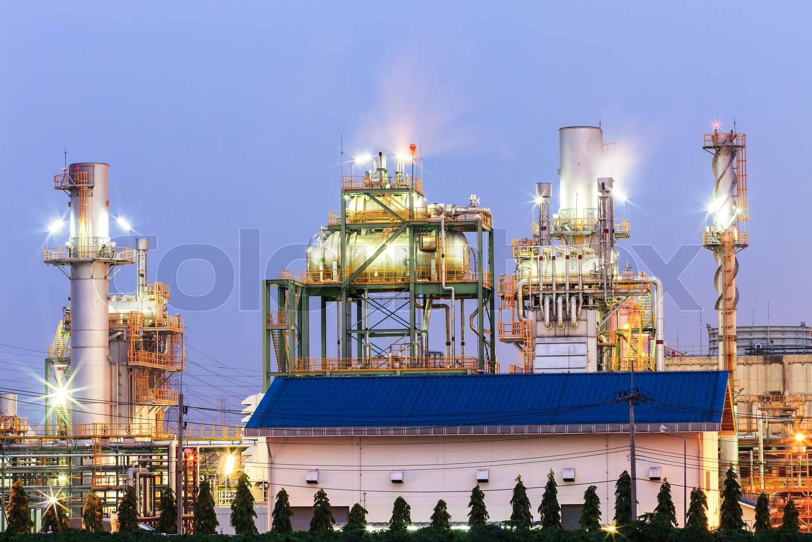 Oil refinery | Stock image | Colourbox