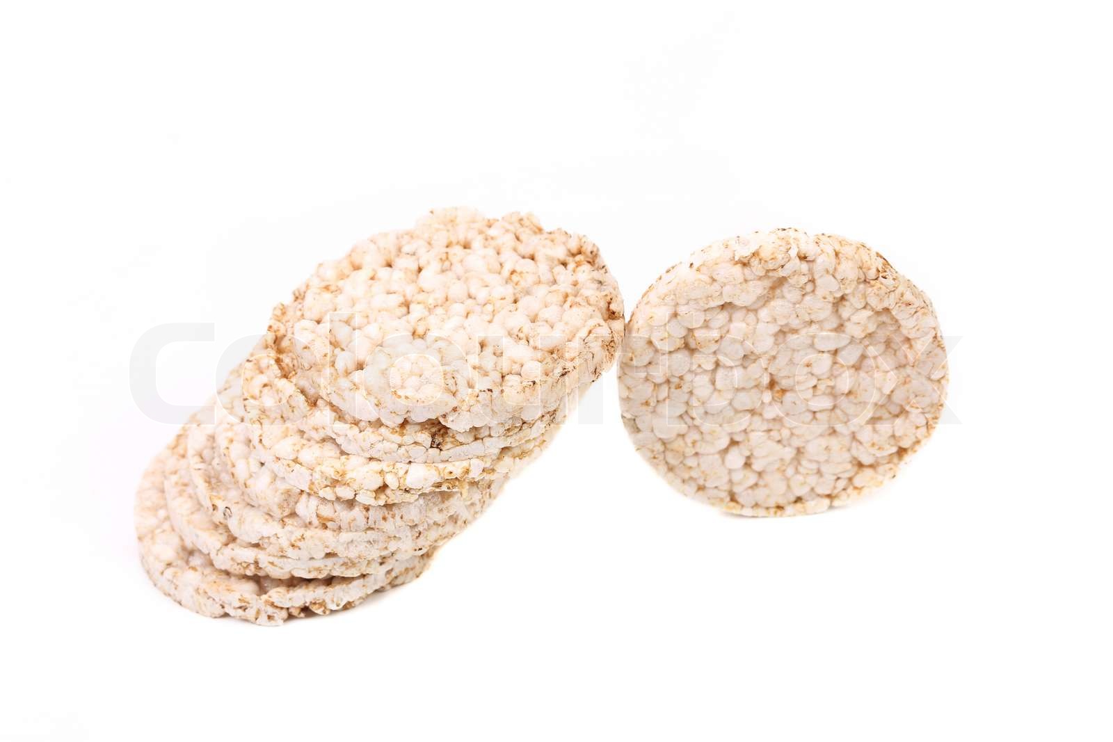 Crispy puffed rice snacks. | Stock image | Colourbox