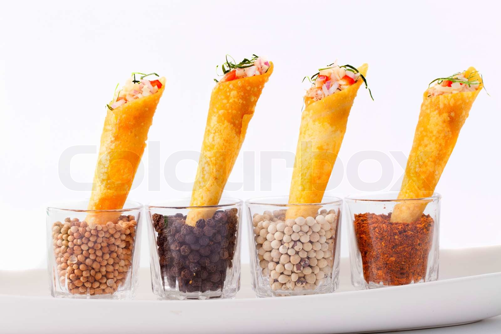 Wrapped in fish | Stock image | Colourbox