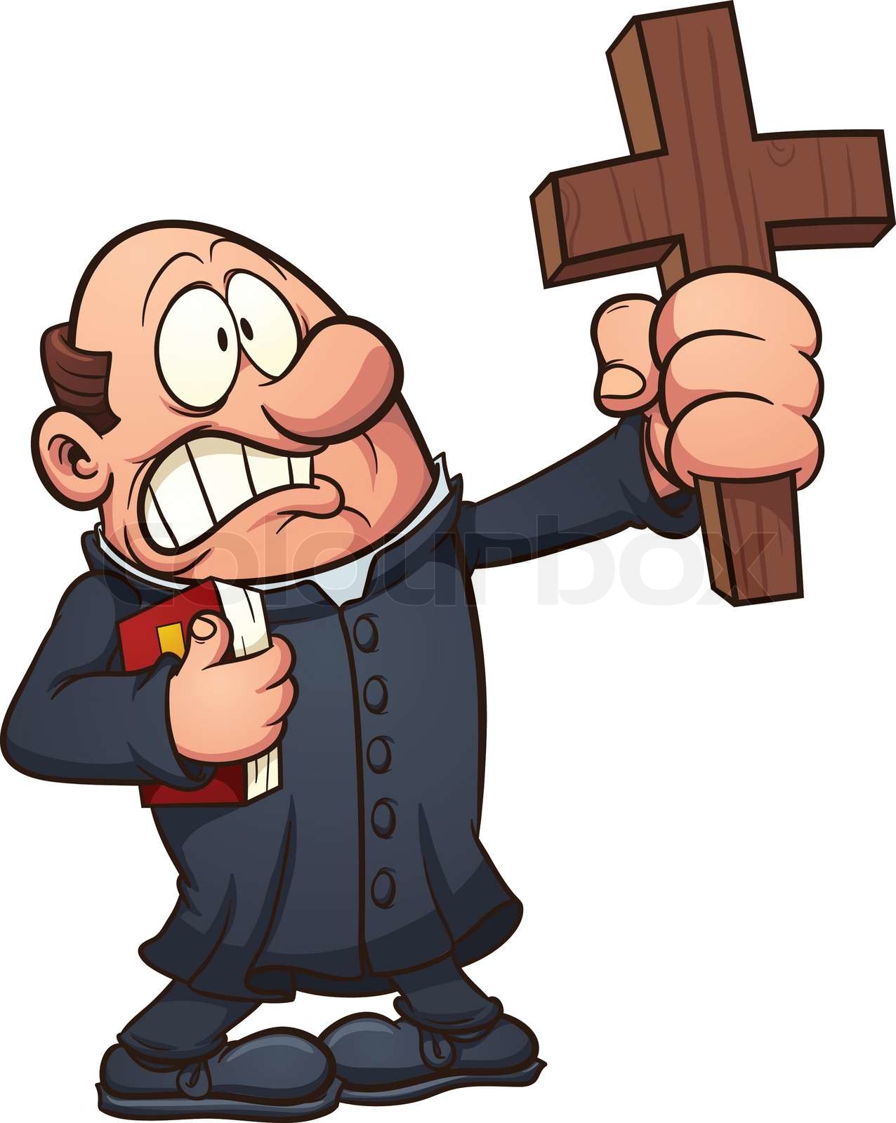 Cartoon priest | Stock vector | Colourbox