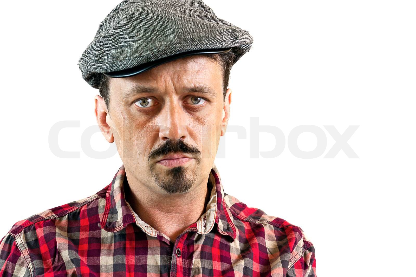 Man with a cap | Stock image | Colourbox