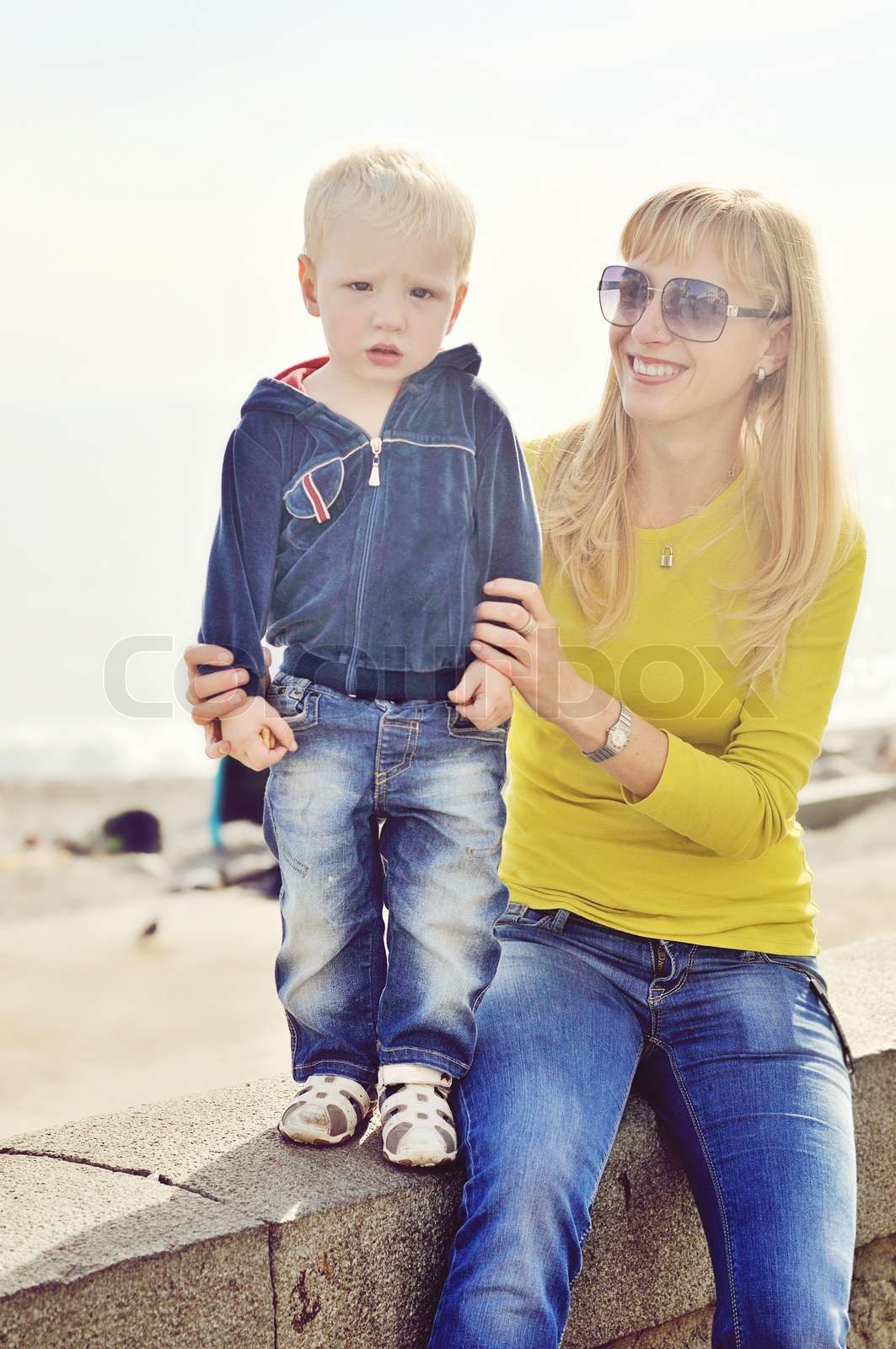 mother and son | Stock image | Colourbox