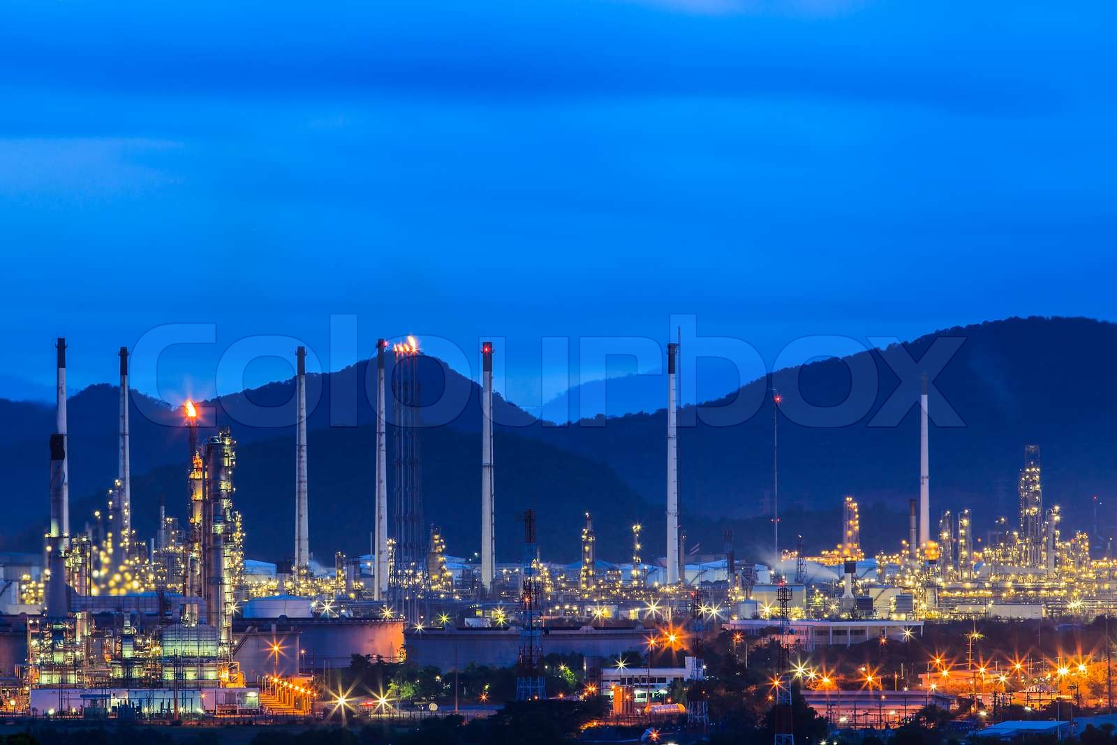 Oil refinery | Stock image | Colourbox