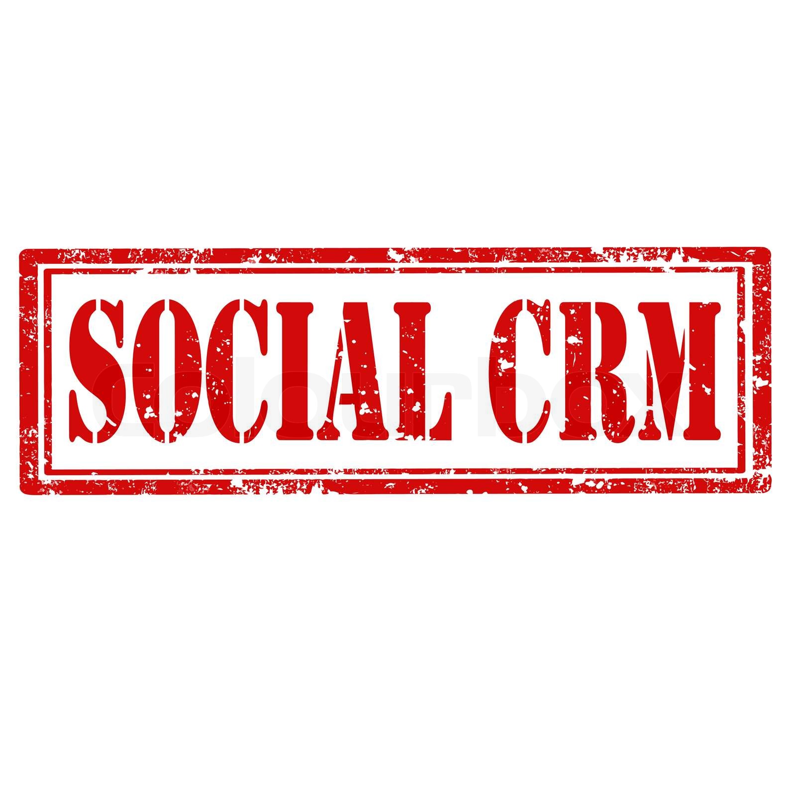 Social CRM-stamp | Stock vector | Colourbox