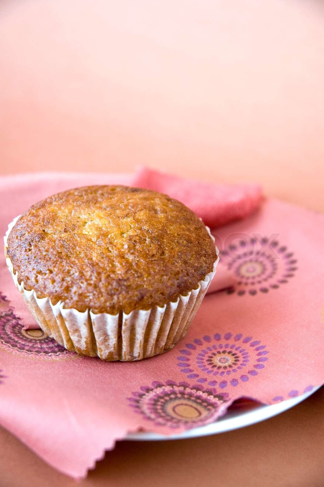 muffin on pink | Stock image | Colourbox