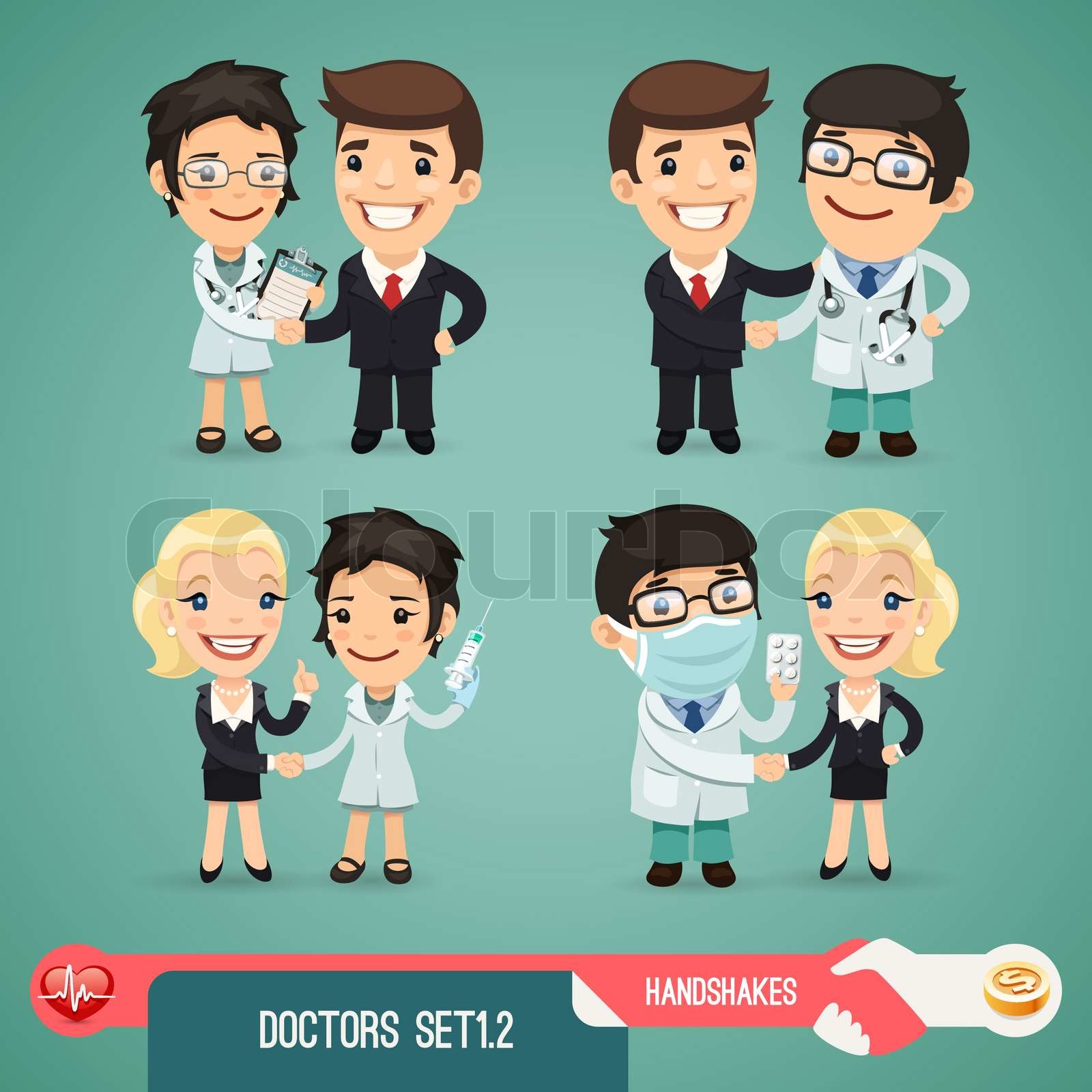 Doctors Cartoon Characters Set1.2 | Stock vector | Colourbox