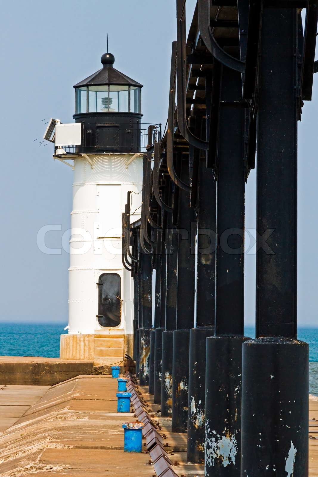 St. Joseph North Pier Outer Light, Michigan | Stock image | Colourbox