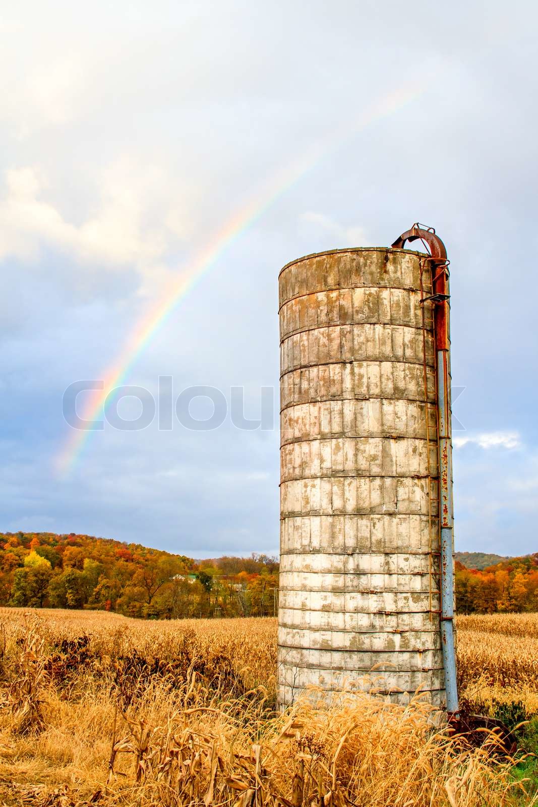 Rainbow Silo | Stock image | Colourbox