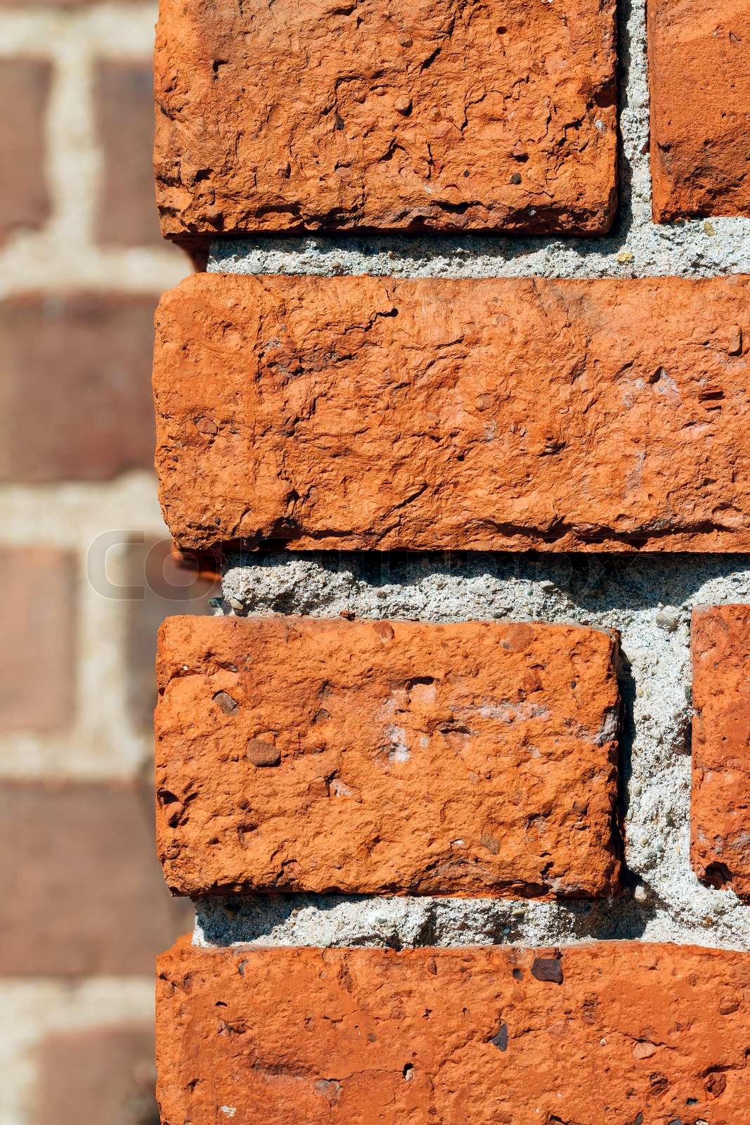 Brick Wall Corner Closeup | Stock image | Colourbox