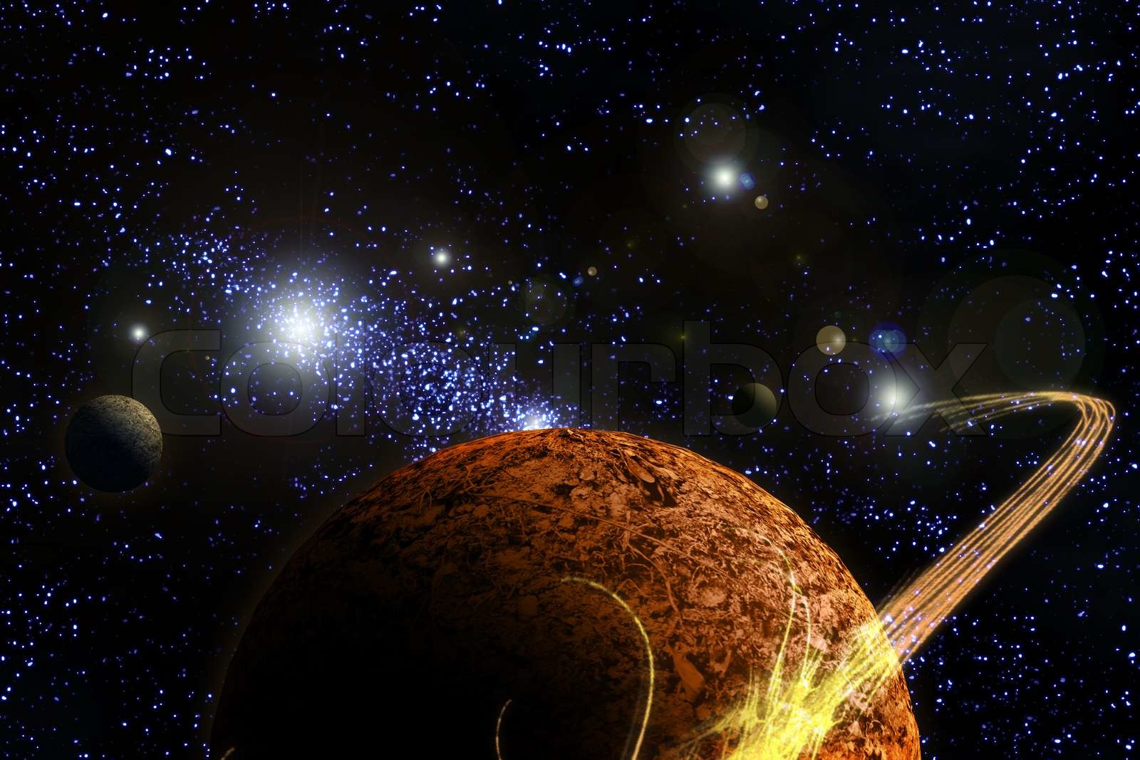 Planet Deep in Space | Stock image | Colourbox