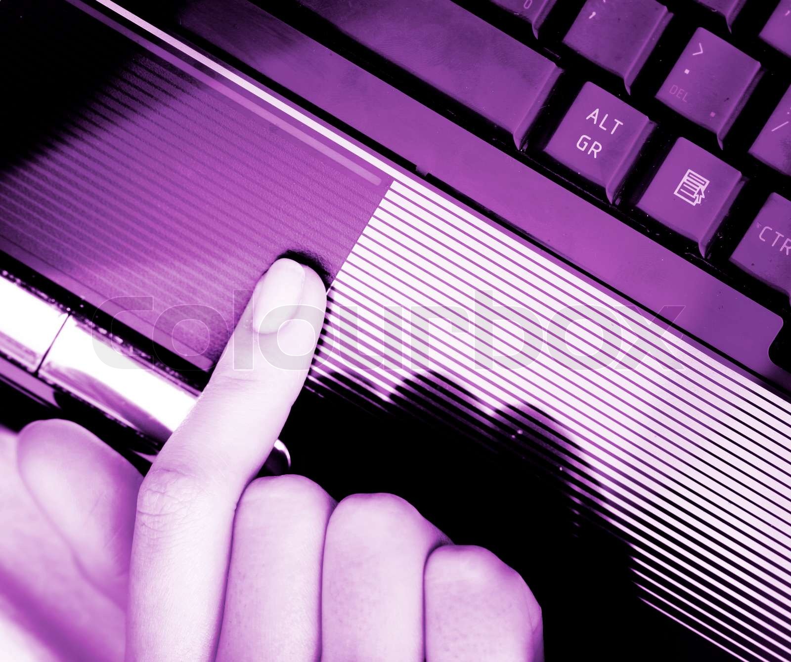 Working at laptop . | Stock image | Colourbox