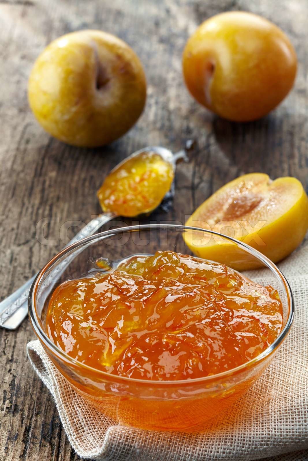 Yellow Plums Jam | Stock image | Colourbox