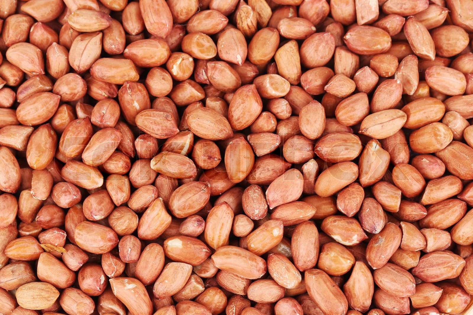 Close up of peanuts texture. | Stock image | Colourbox