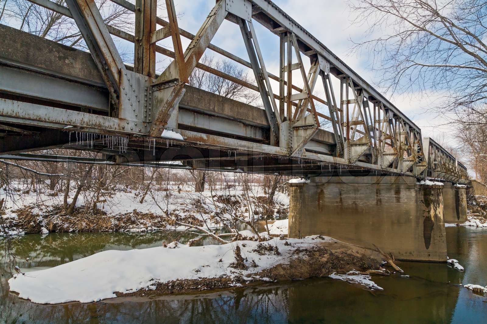 Old Triple Pony Truss Bridge | Stock image | Colourbox