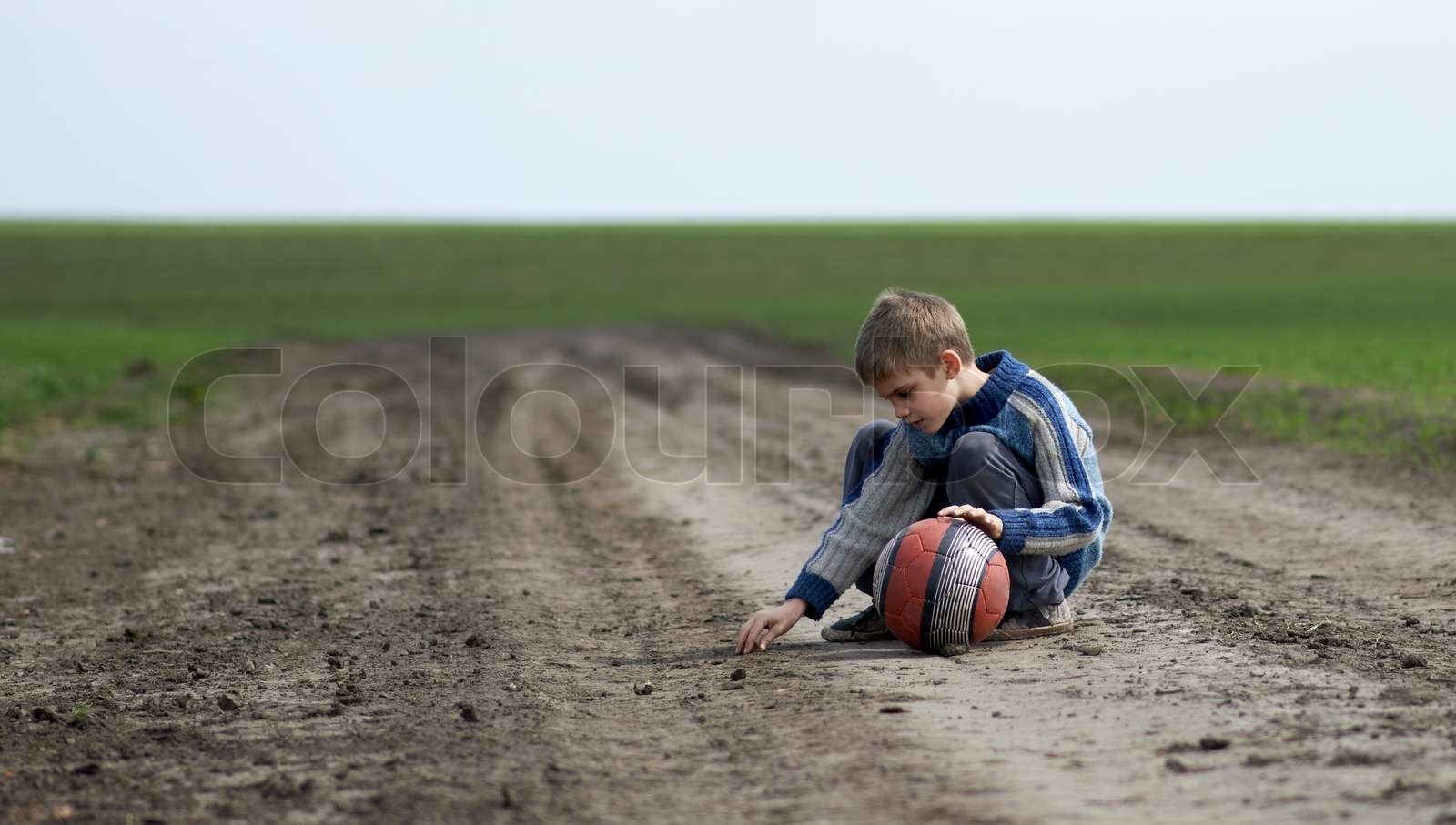 teenage boy picks his ground | Stock image | Colourbox