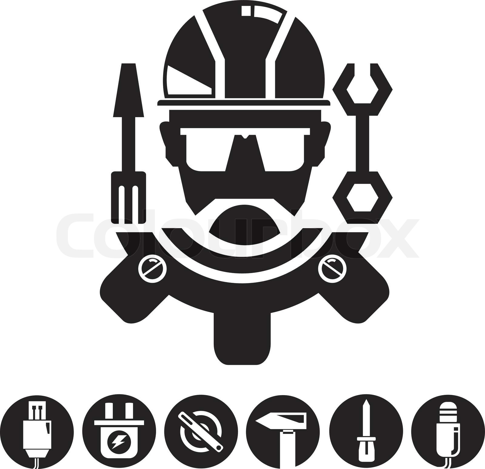 engineering tools buttons | Stock vector | Colourbox