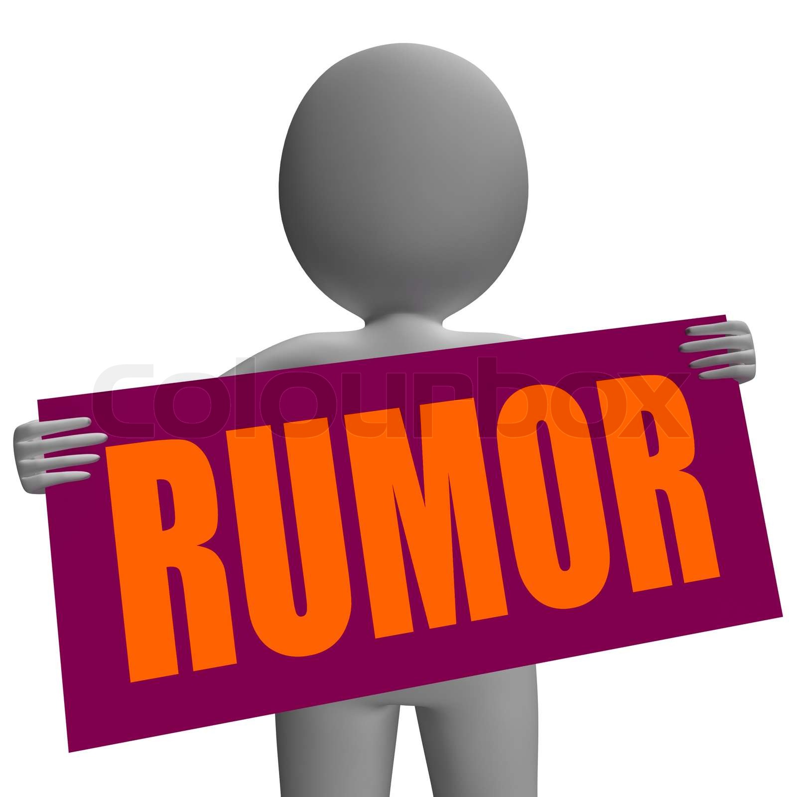 Rumor Sign Character Means Secretly Whispering | Stock image | Colourbox