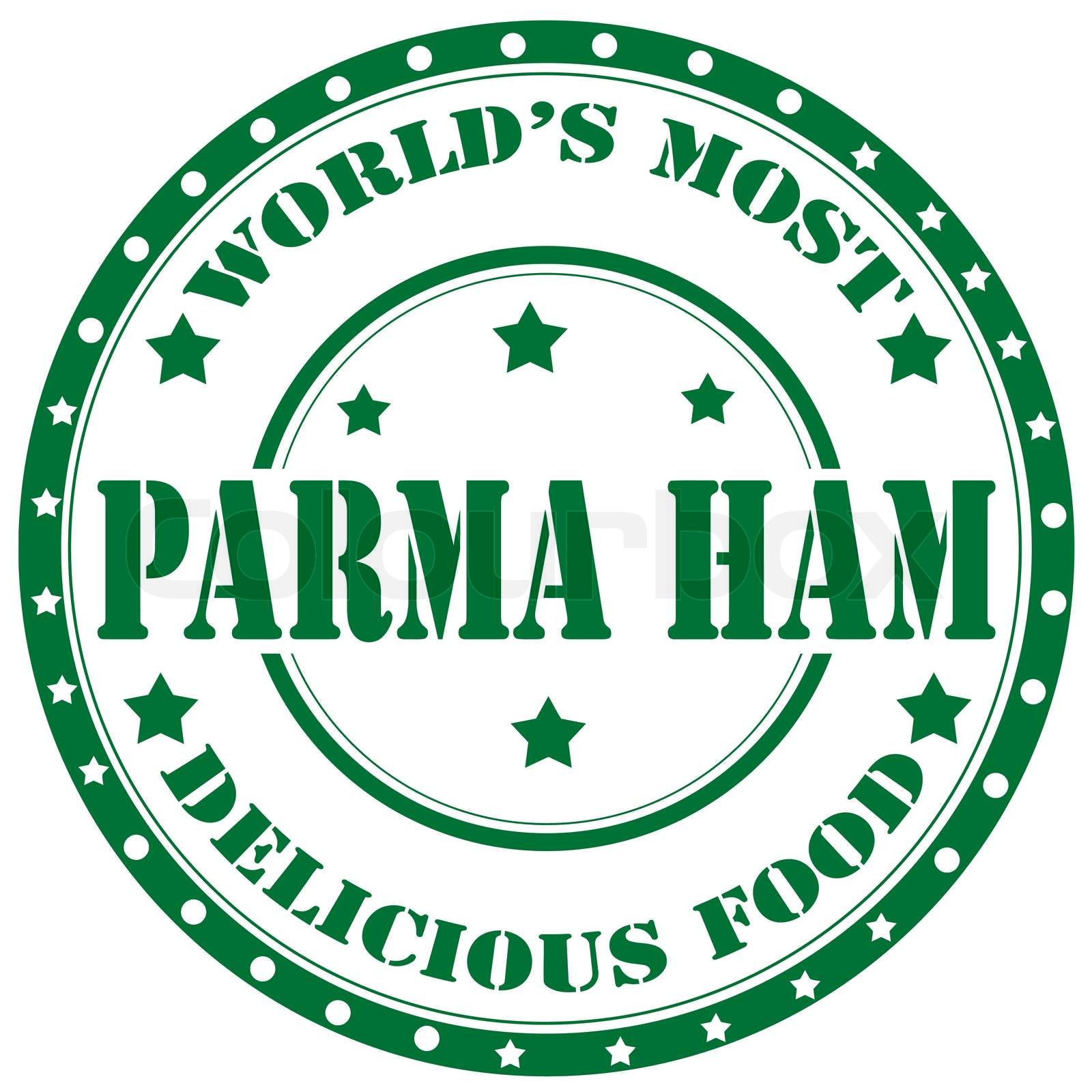 Parma Ham-stamp | Stock vector | Colourbox