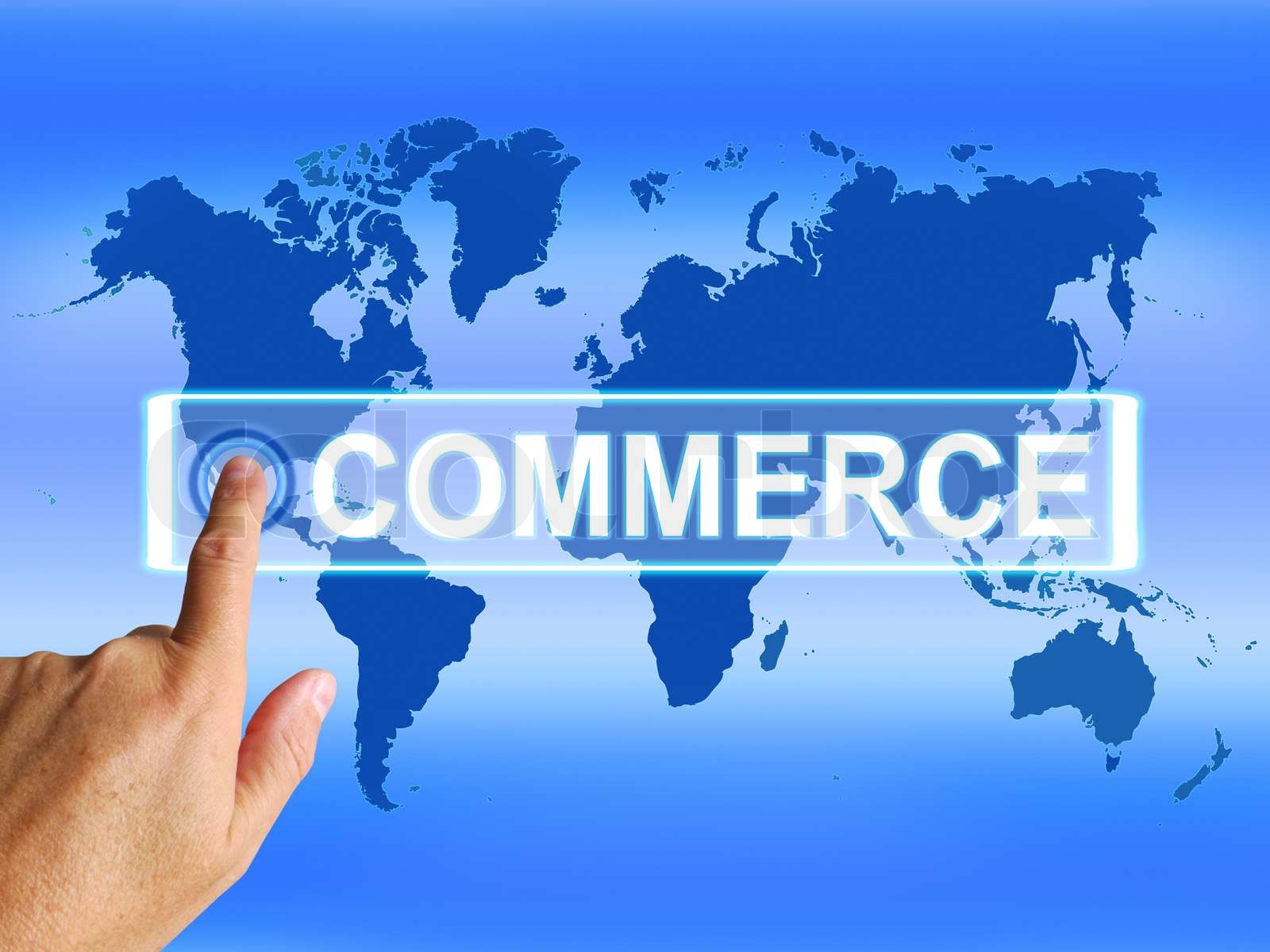Commerce Map Shows International Commercial and Financial Busine ...