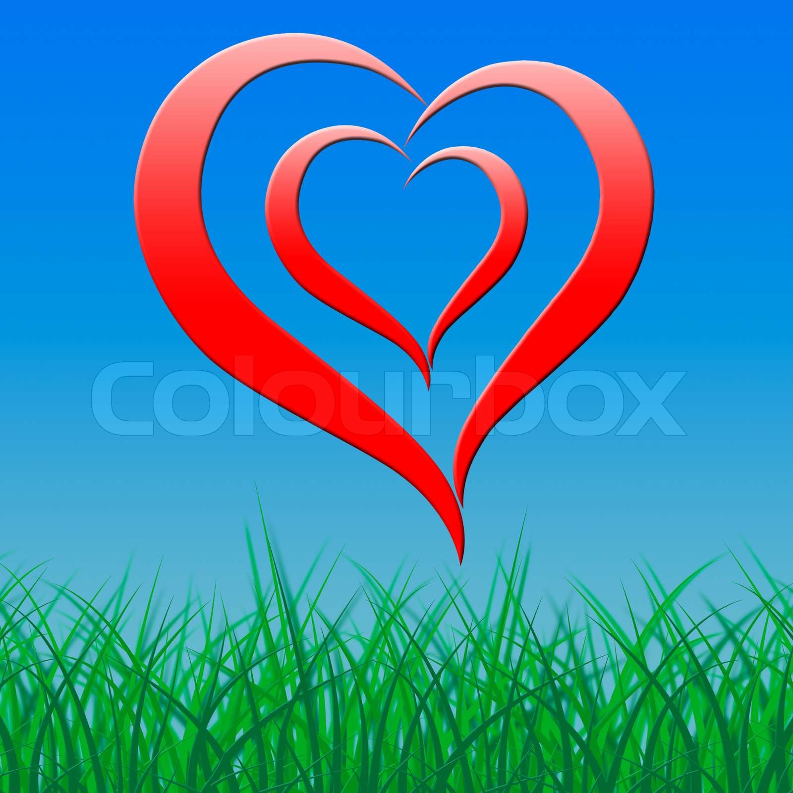zeigt Herz Hintergrund, Romantik, Liebe und Leidenschaft | Stock Bild ...