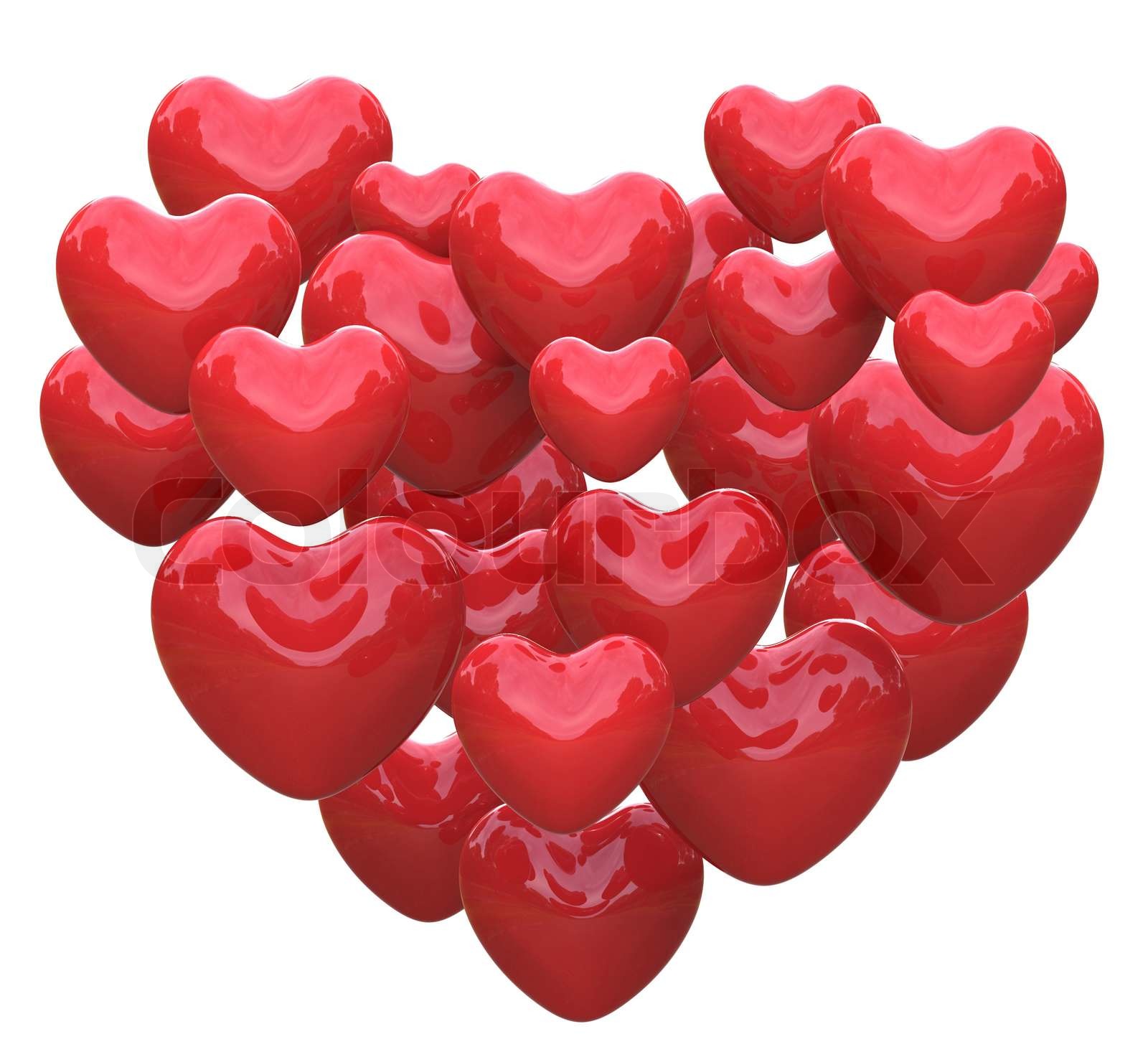 zeigt Herz mit Herz gemacht, Romantik, Liebe und Leidenschaft | Stock ...