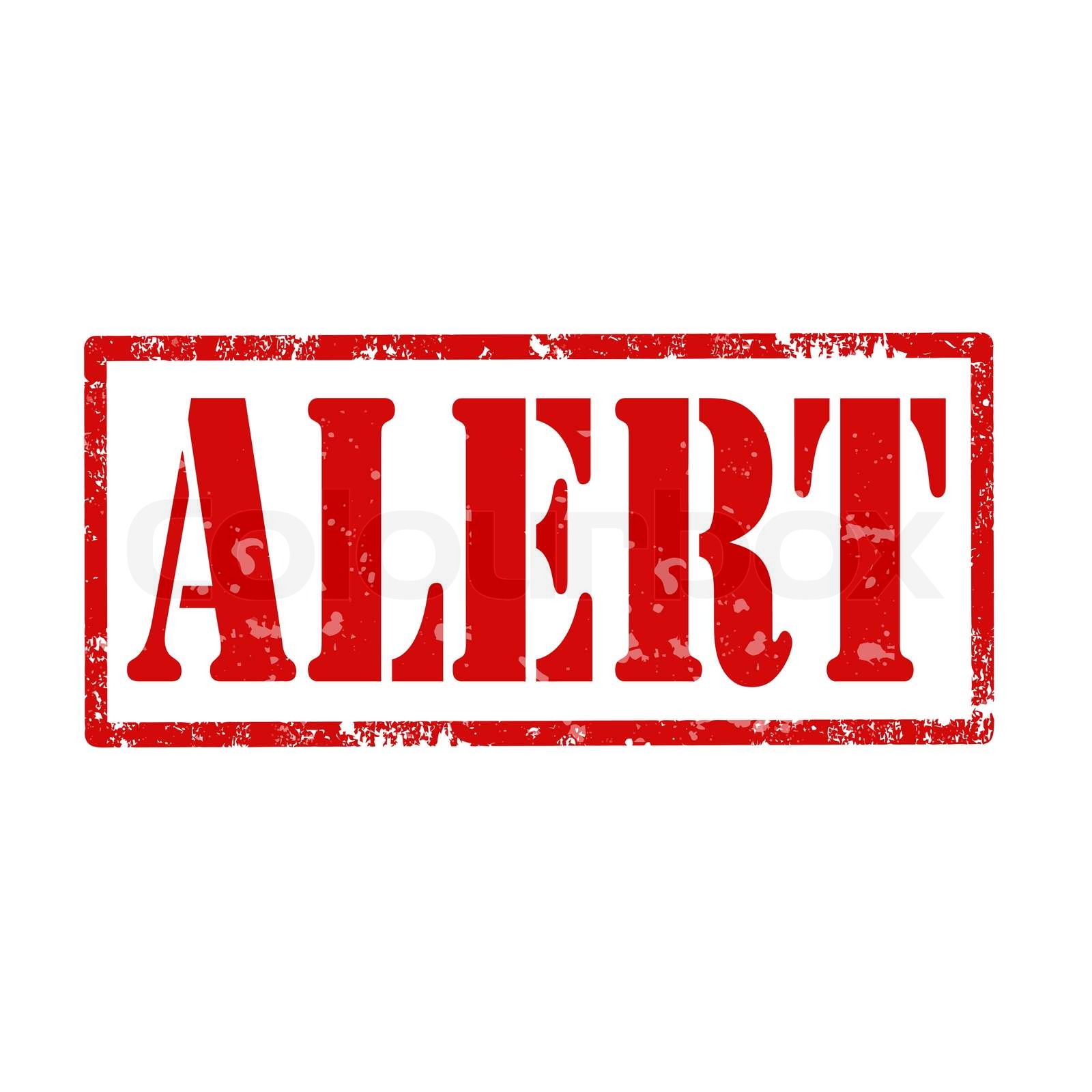 Alert-stamp | Stock vector | Colourbox