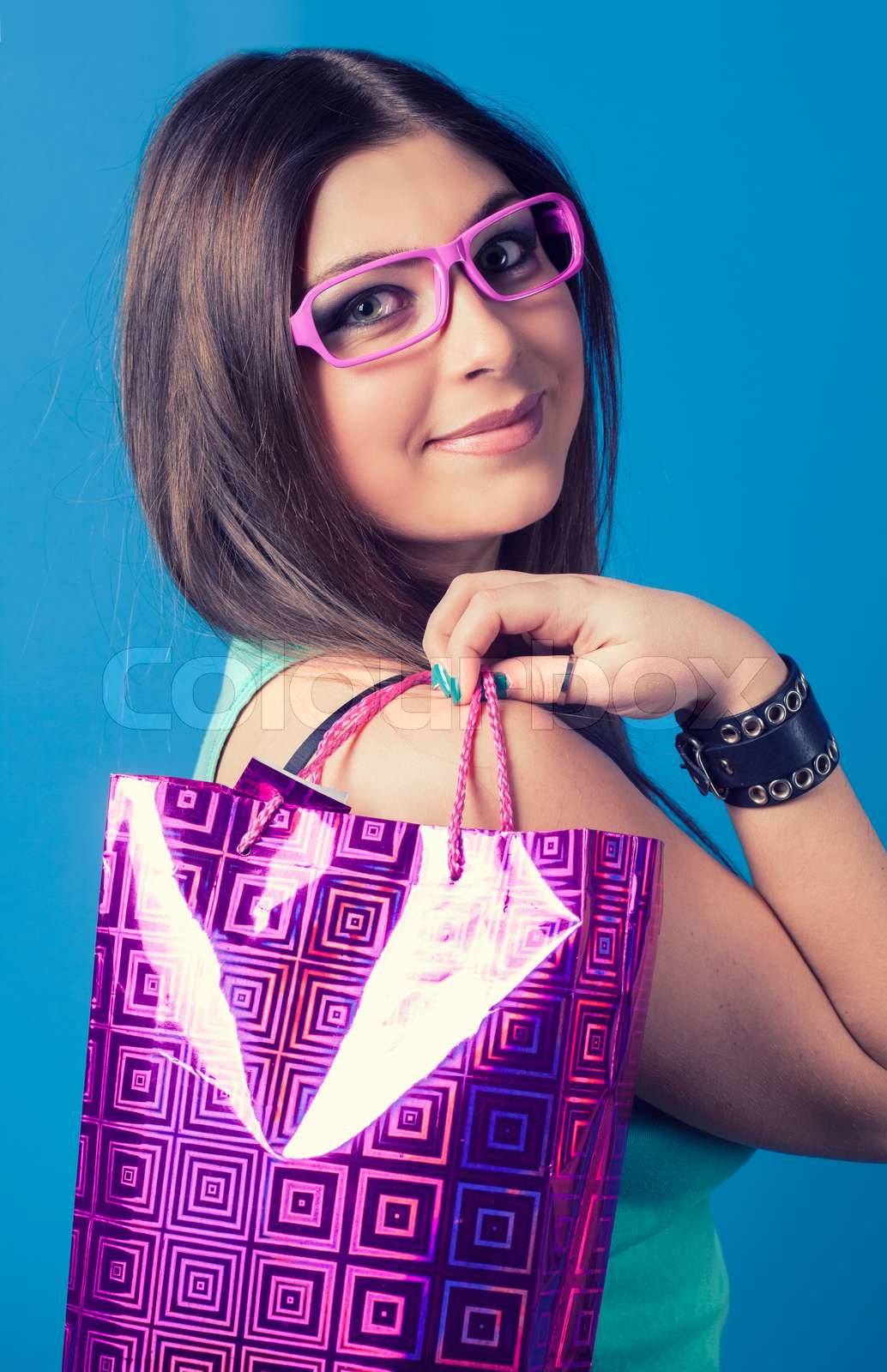 Fashion Shopping Girl Portrait | Stock image | Colourbox