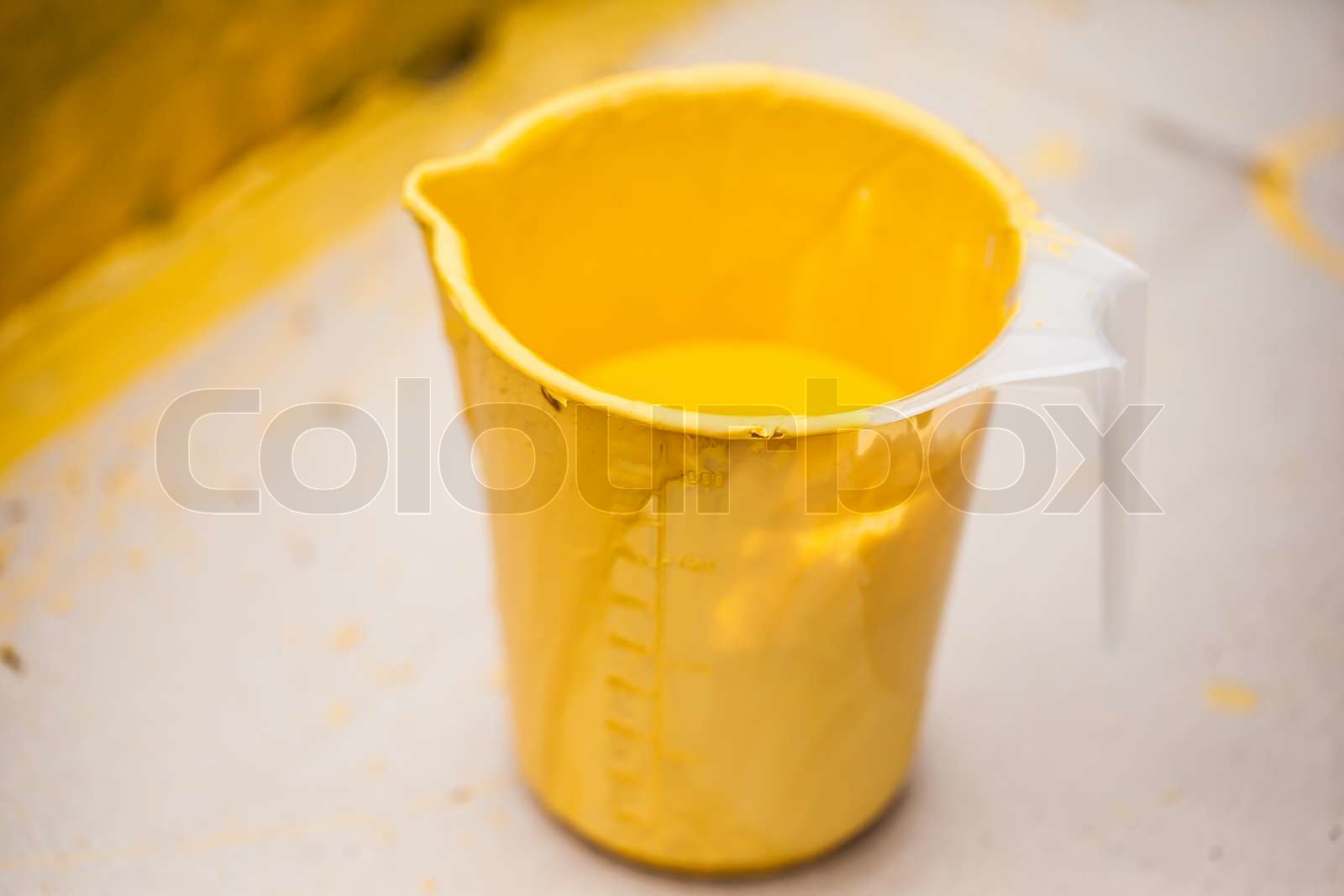 Yellow Paint Can | Stock image | Colourbox