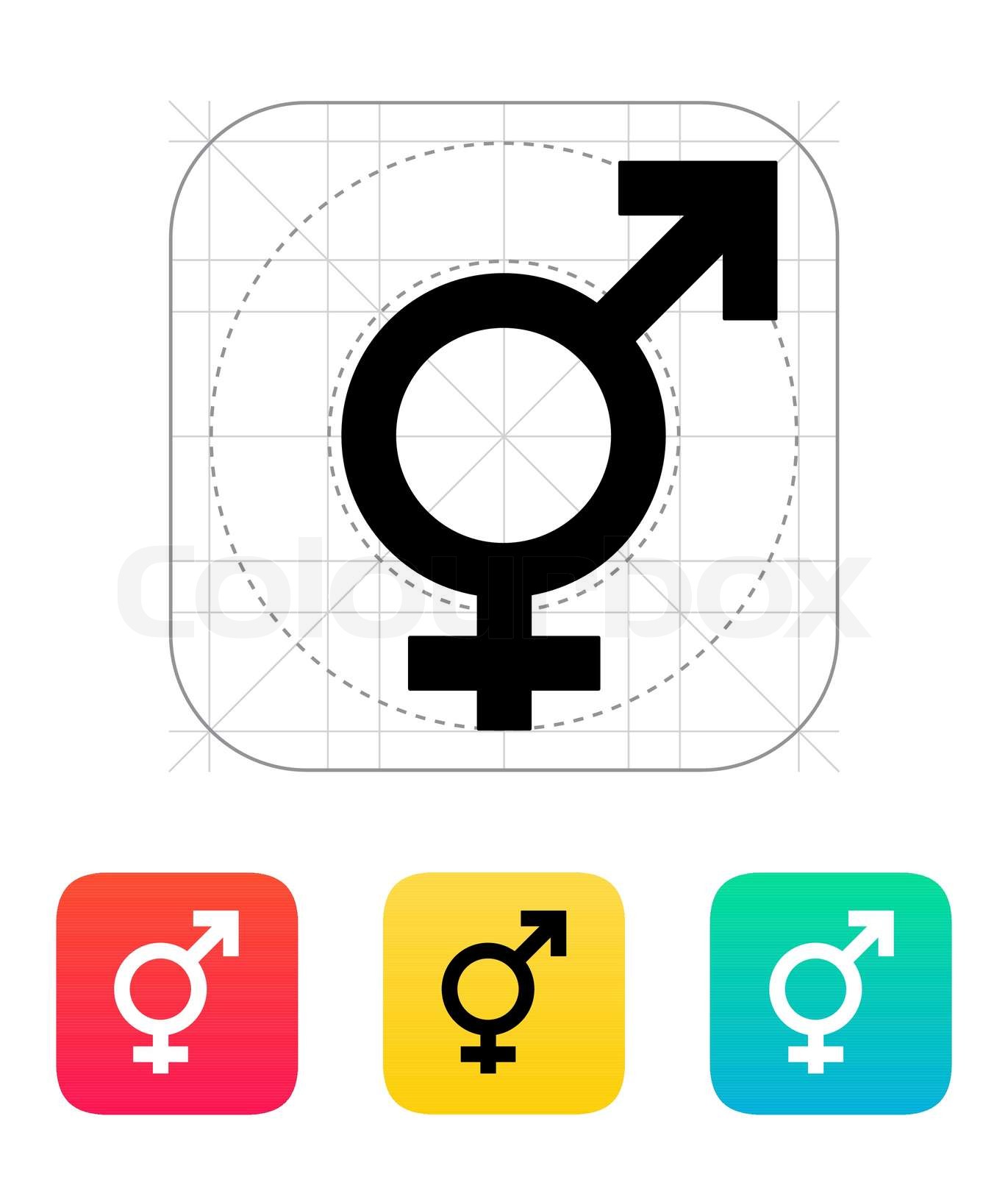 Transgender icon. | Stock vector | Colourbox