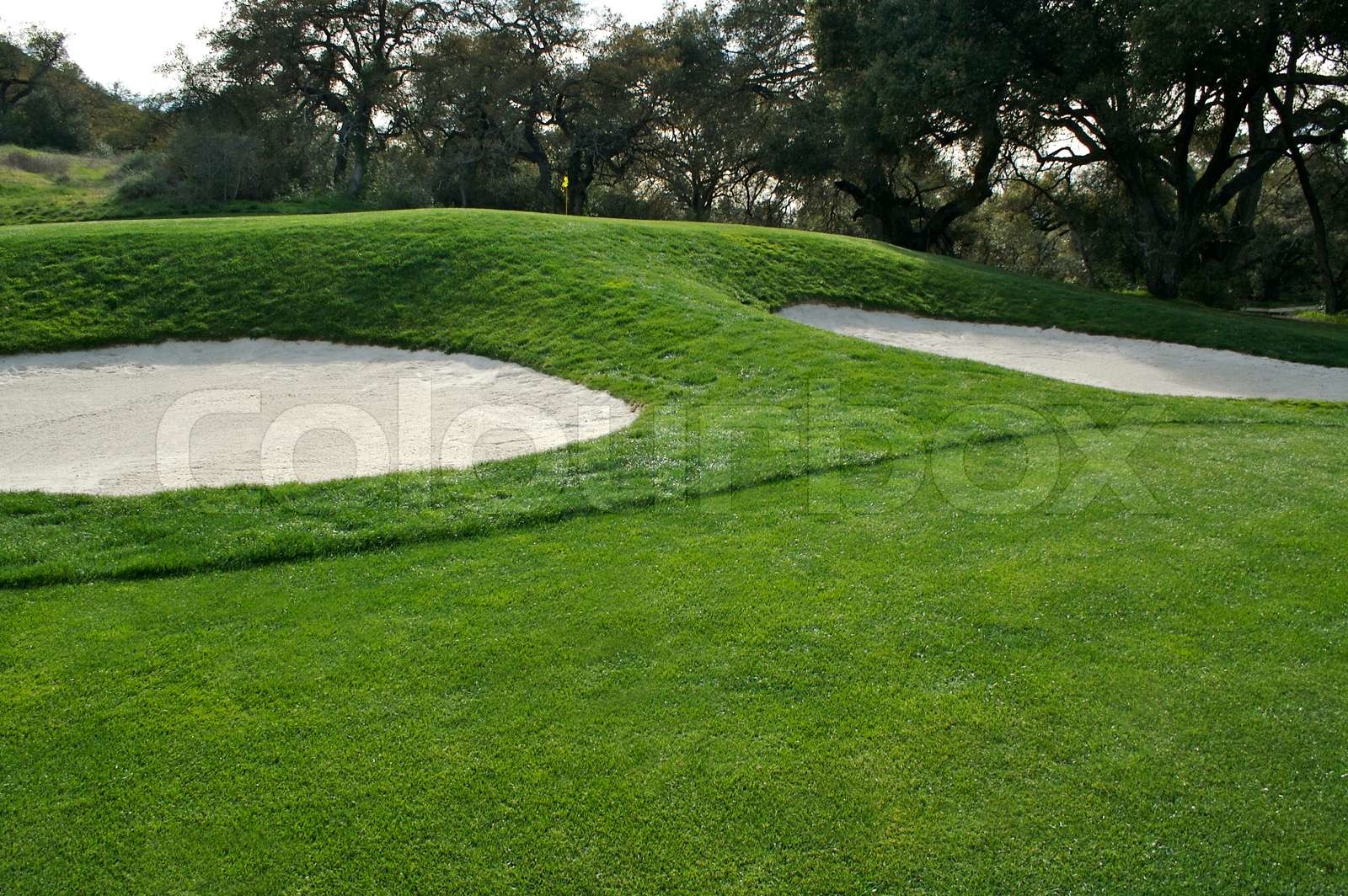 Abstract of Golf Course Bunkers | Stock image | Colourbox