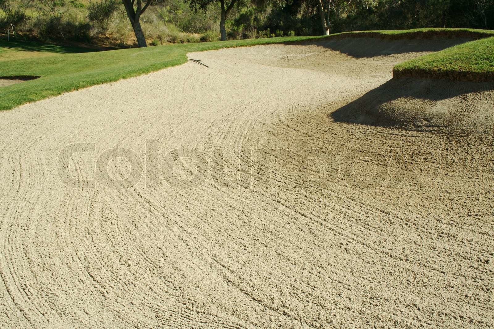 Abstract of Golf Course Bunkers | Stock image | Colourbox