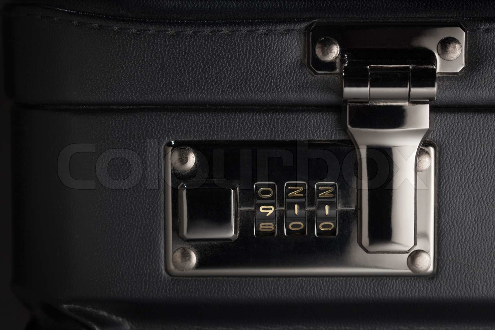 Briefcase Abstract with 911 on Lock | Stock image | Colourbox