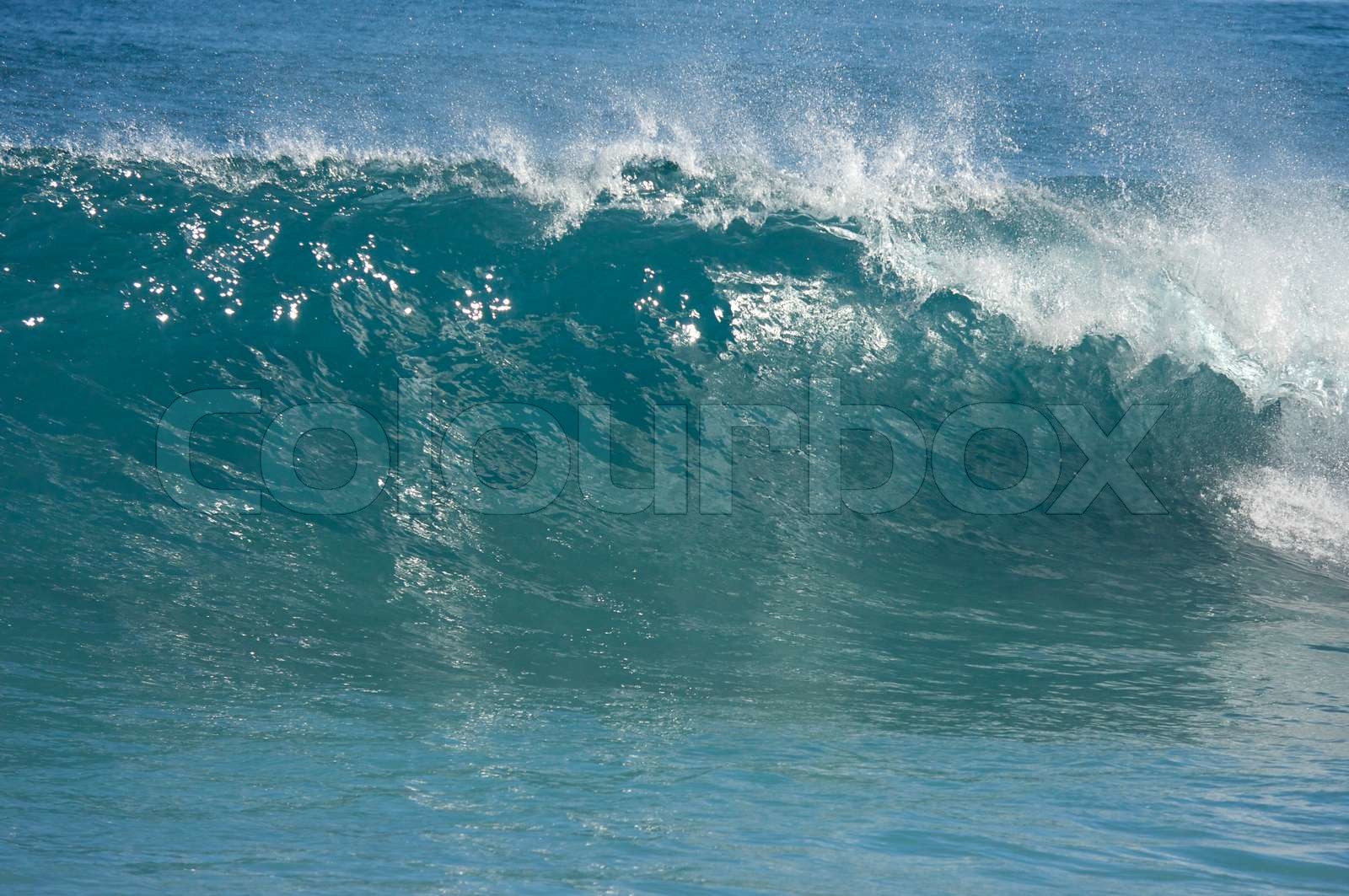 Dramatic Shorebreak Wave | Stock image | Colourbox