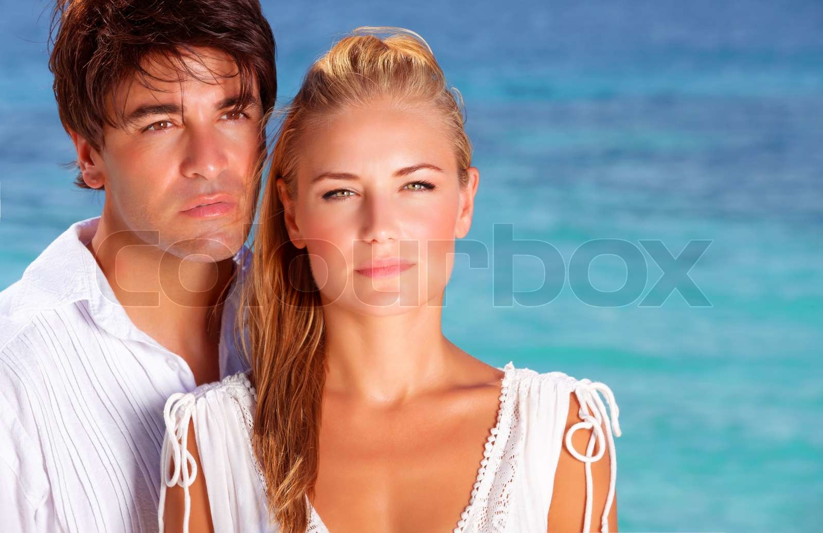 Junge Familie Im Urlaub Stock Bild Colourbox 6521