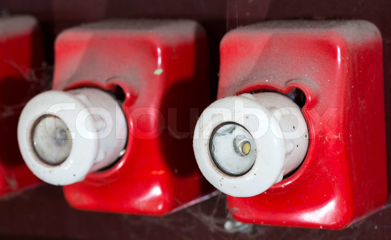 Vintage electrical fuse | Stock image | Colourbox