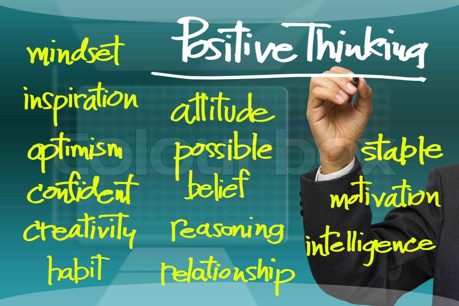 positives Denken | Stock Bild | Colourbox