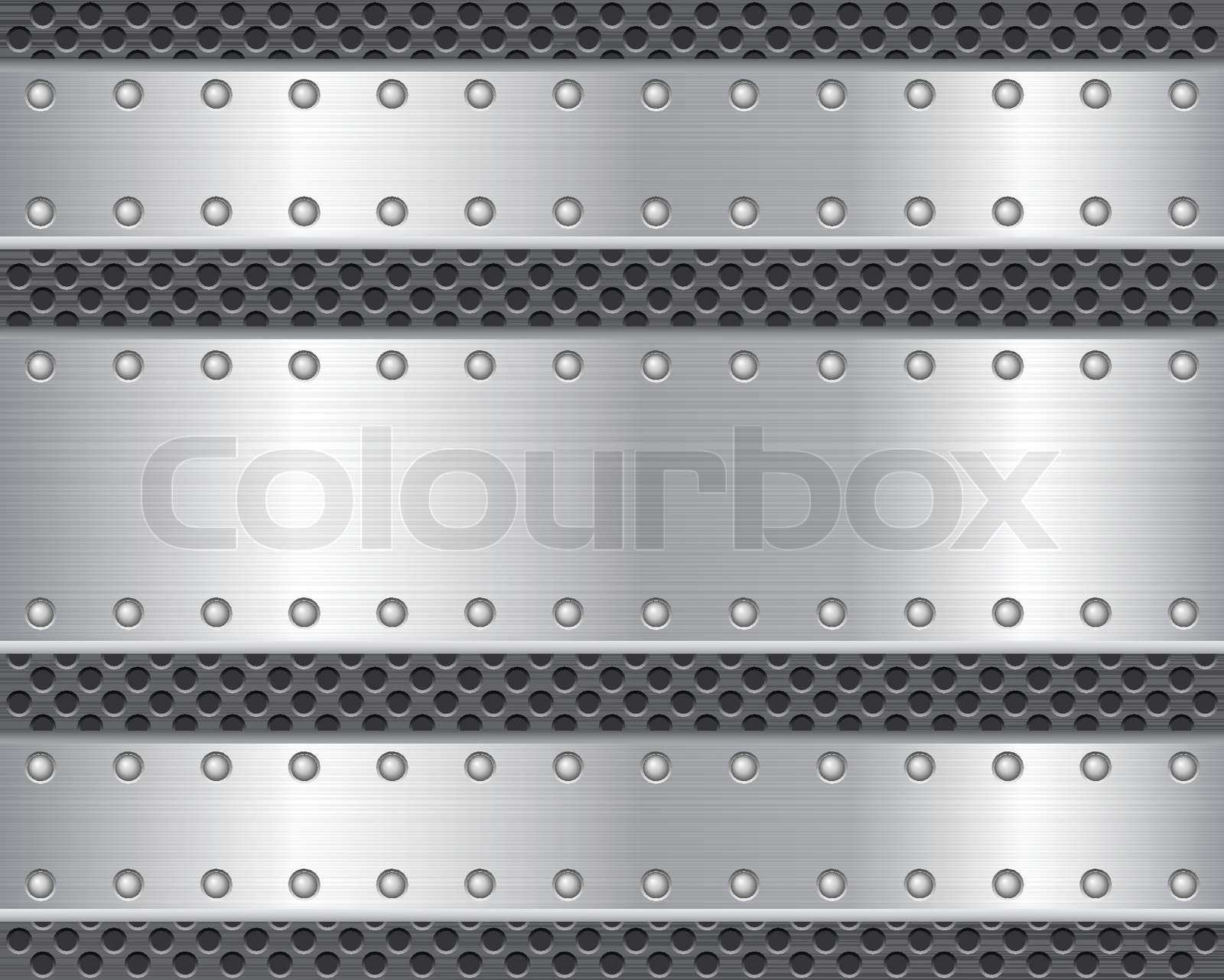 Metallplatte 2 | Stock-Vektor | Colourbox