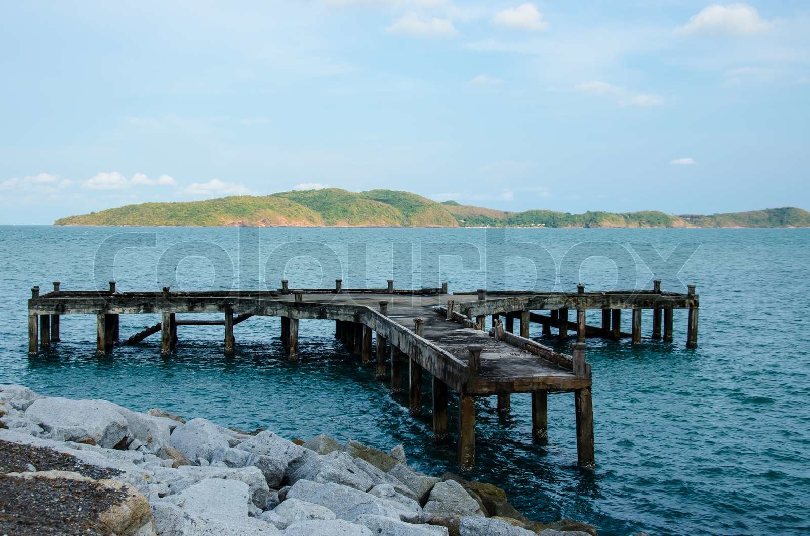 Old pier | Stock image | Colourbox