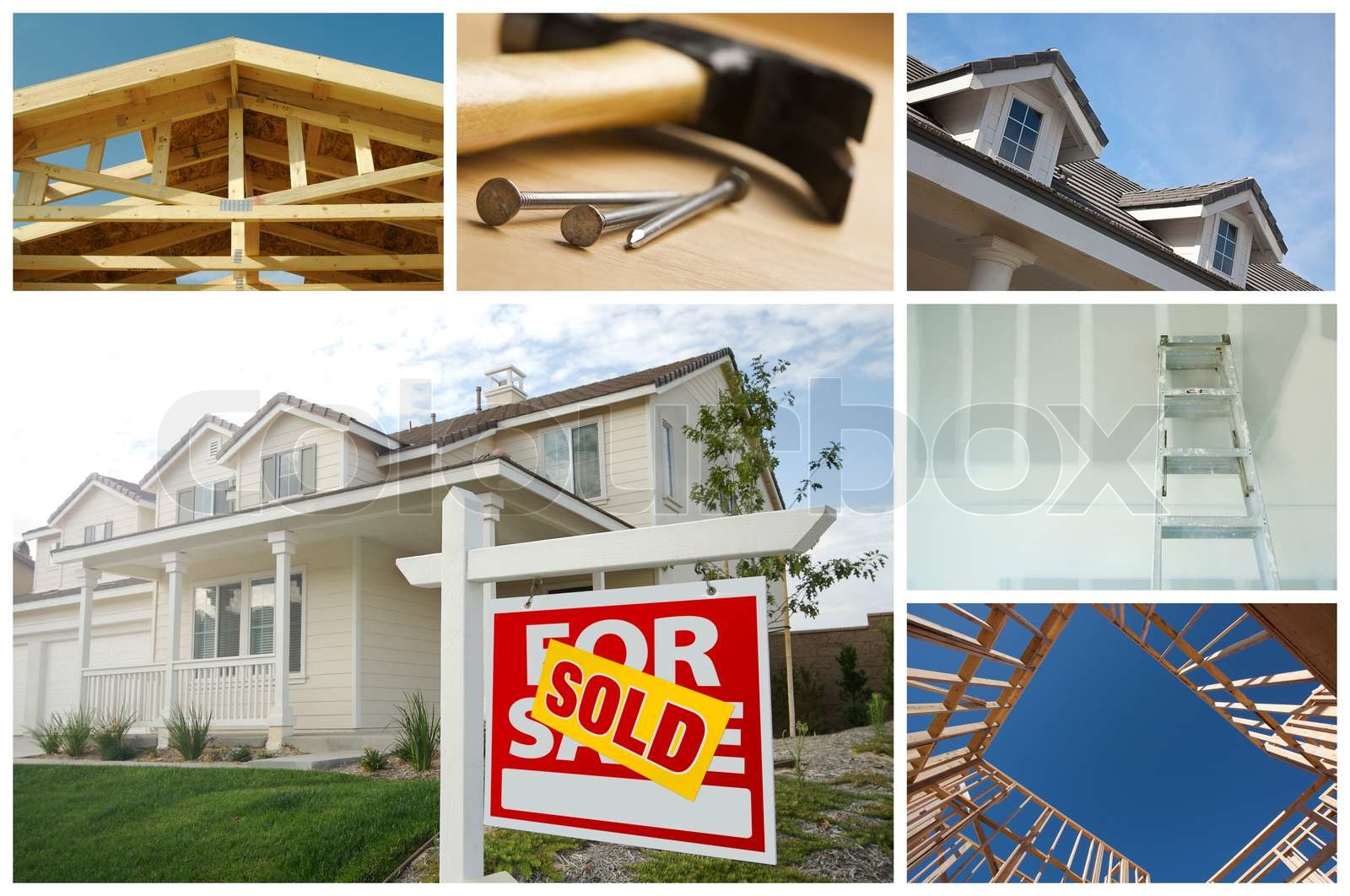 Construction and Real Estate Collage | Stock image | Colourbox