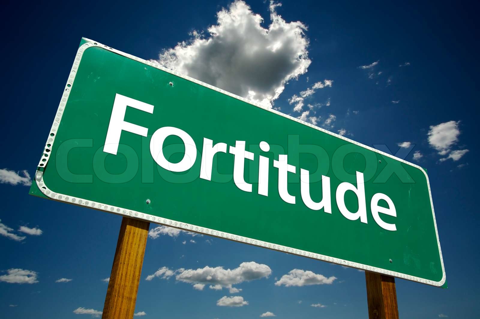 Fortitude Road Sign | Stock image | Colourbox