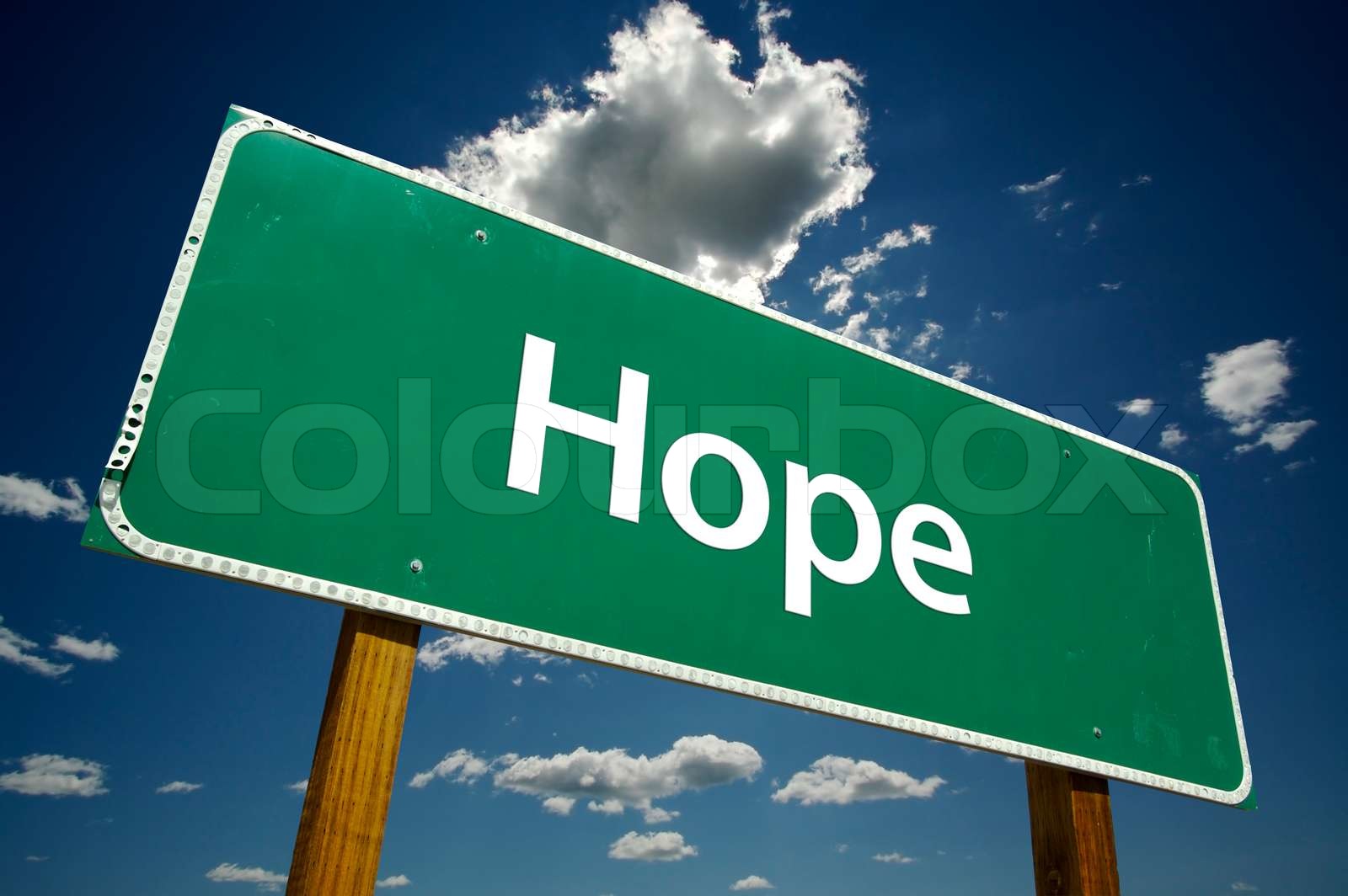 Hope Road Sign | Stock image | Colourbox