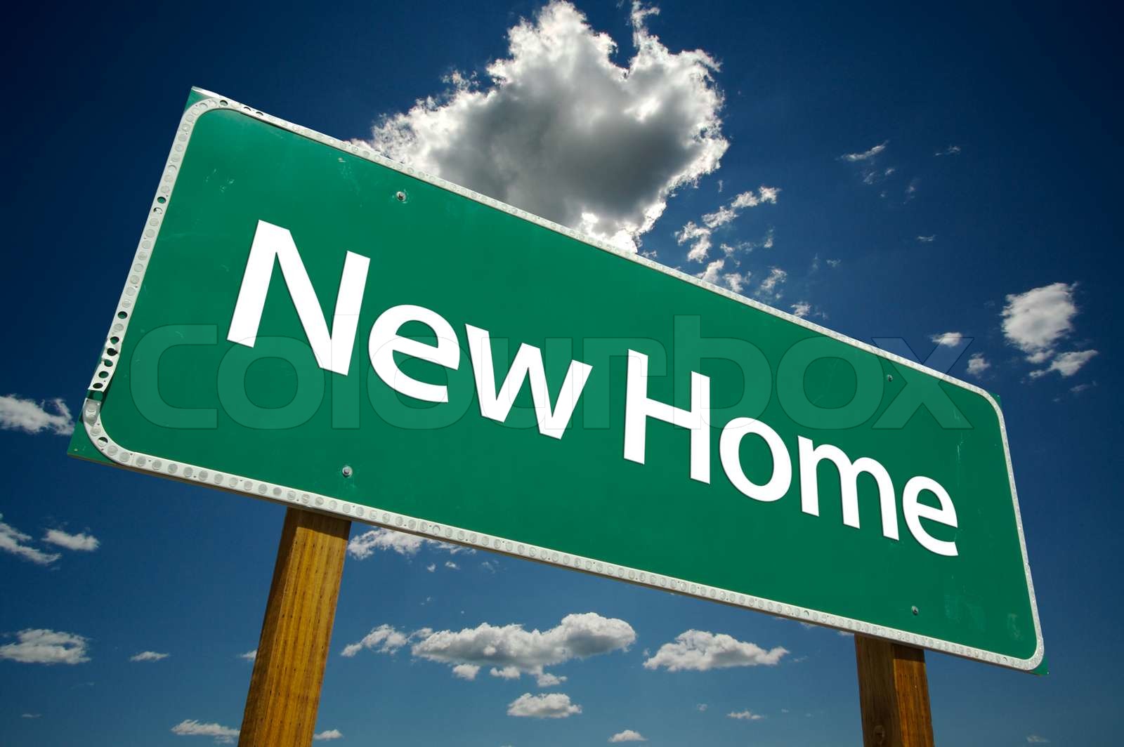 New Home Road Sign | Stock image | Colourbox