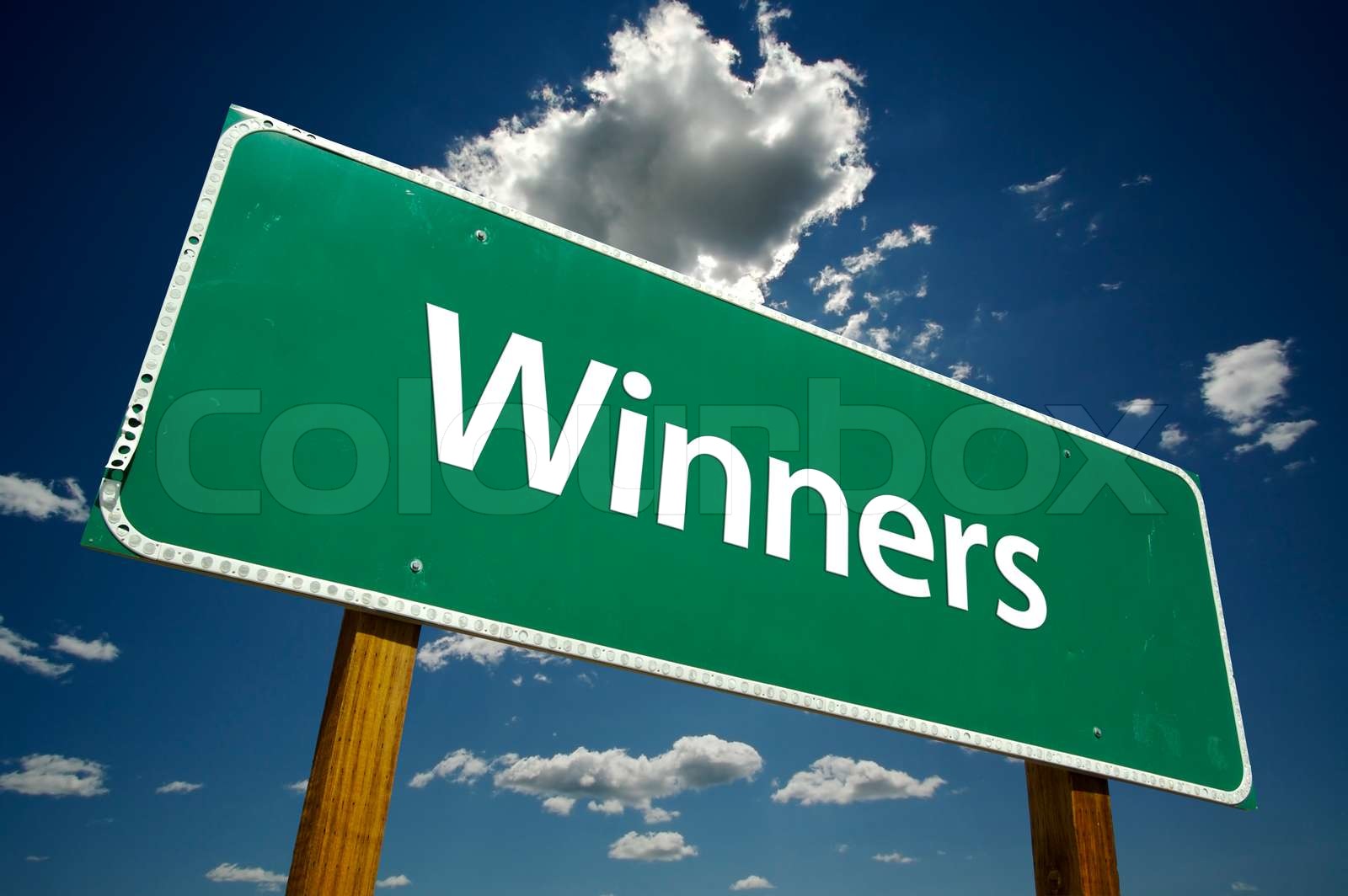 Winners Road Sign | Stock image | Colourbox
