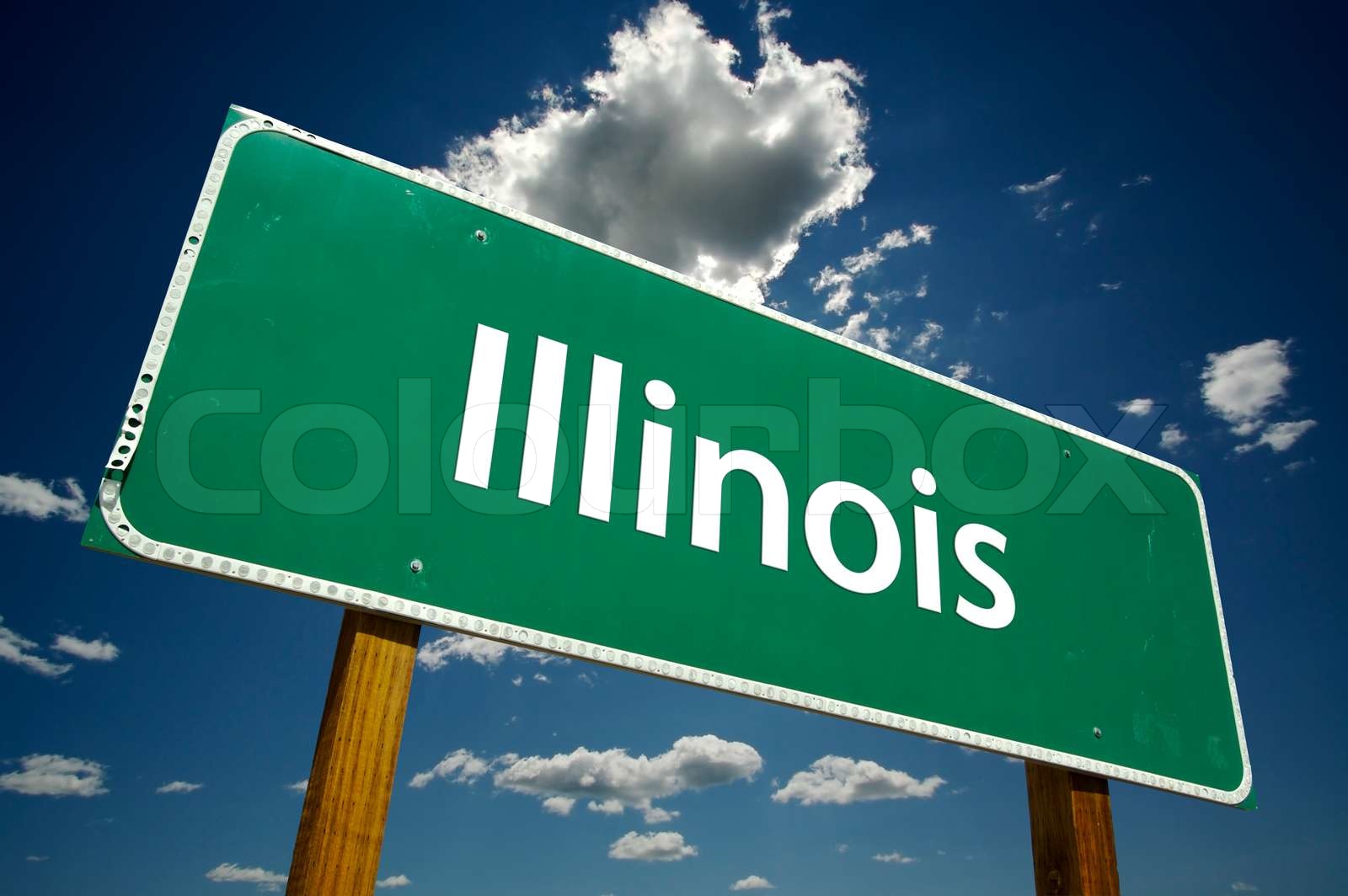 Illinois Road Sign | Stock image | Colourbox