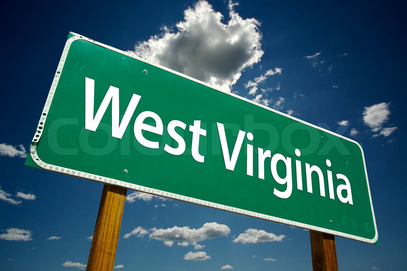 West Virginia Road Sign | Stock image | Colourbox