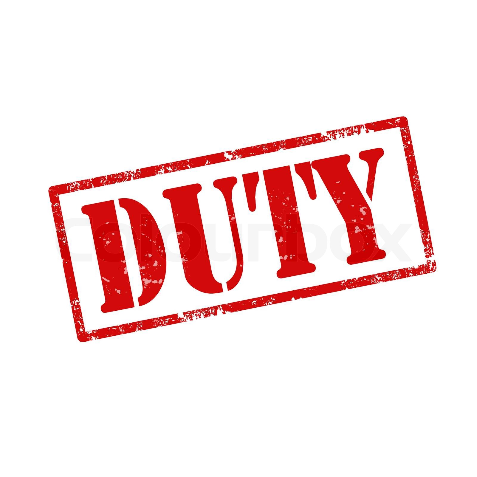 Duty-stamp | Stock vector | Colourbox