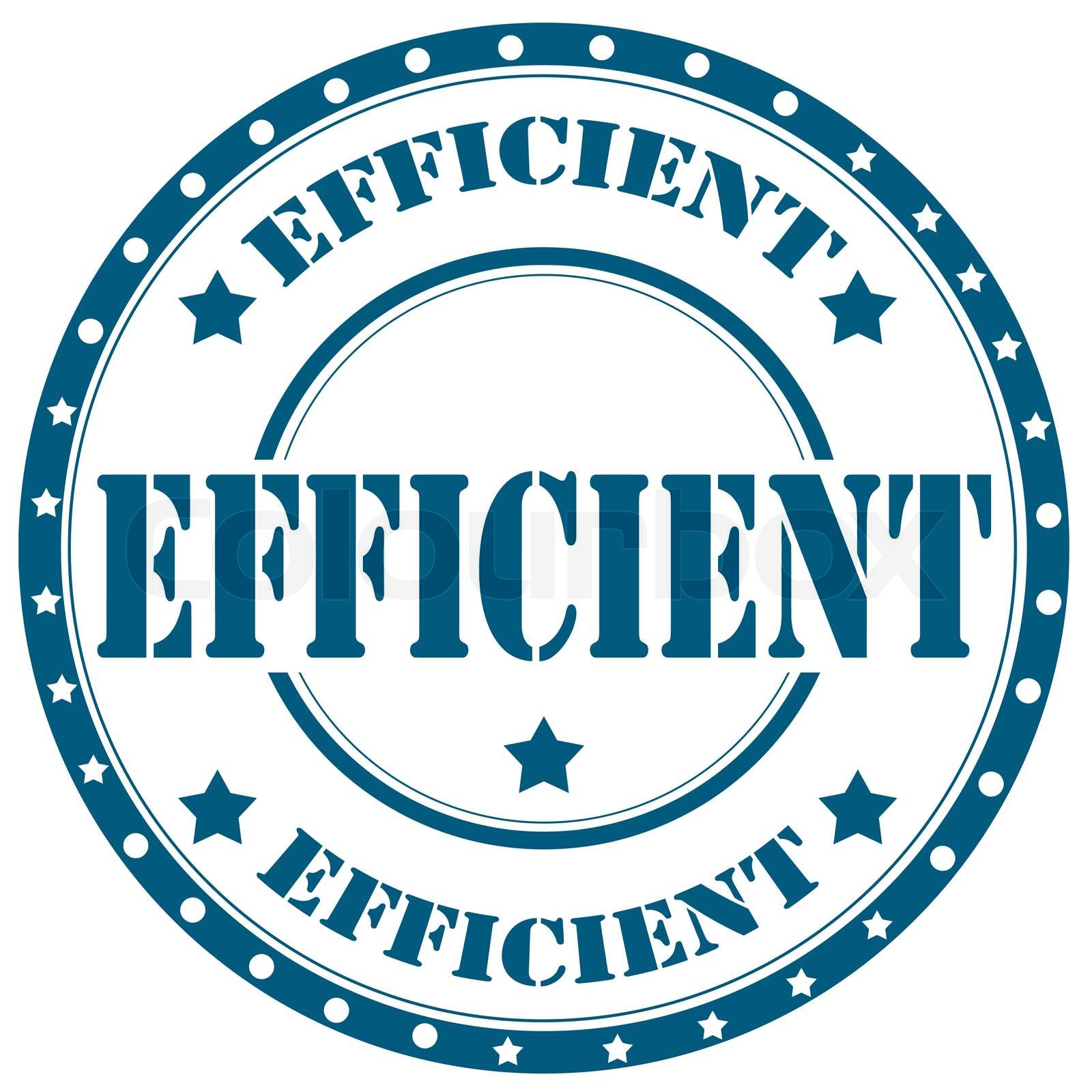 Efficient-stamp | Stock vector | Colourbox