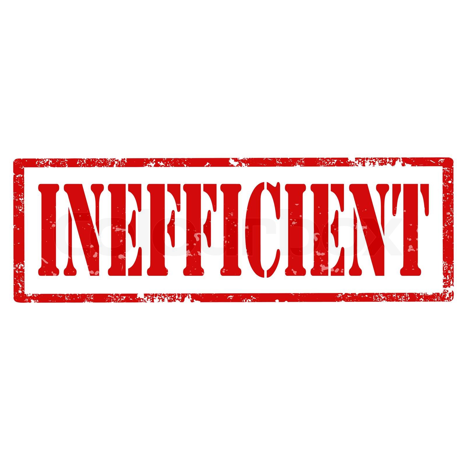 Inefficient-stamp | Stock vector | Colourbox