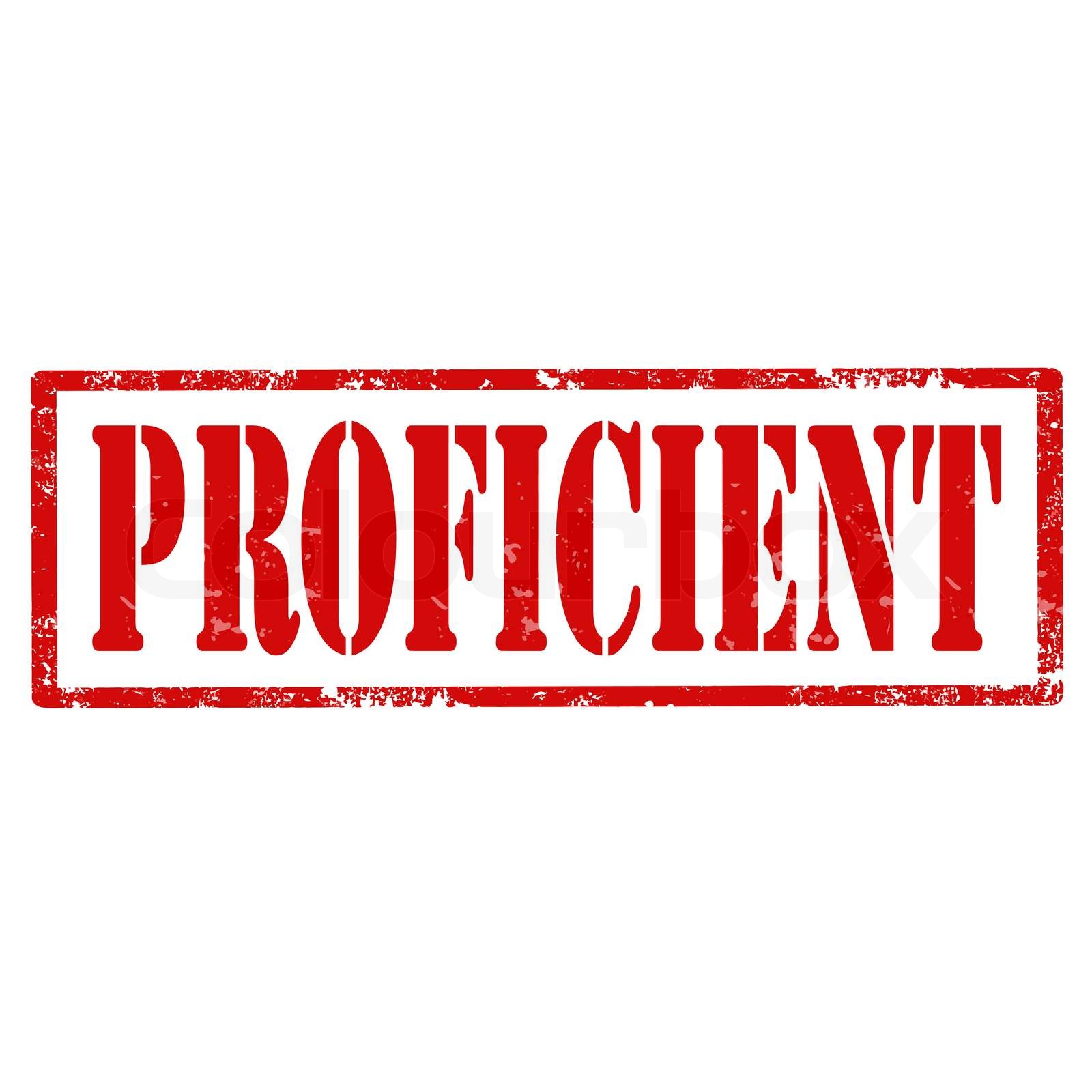 Proficient-stamp | Stock vector | Colourbox
